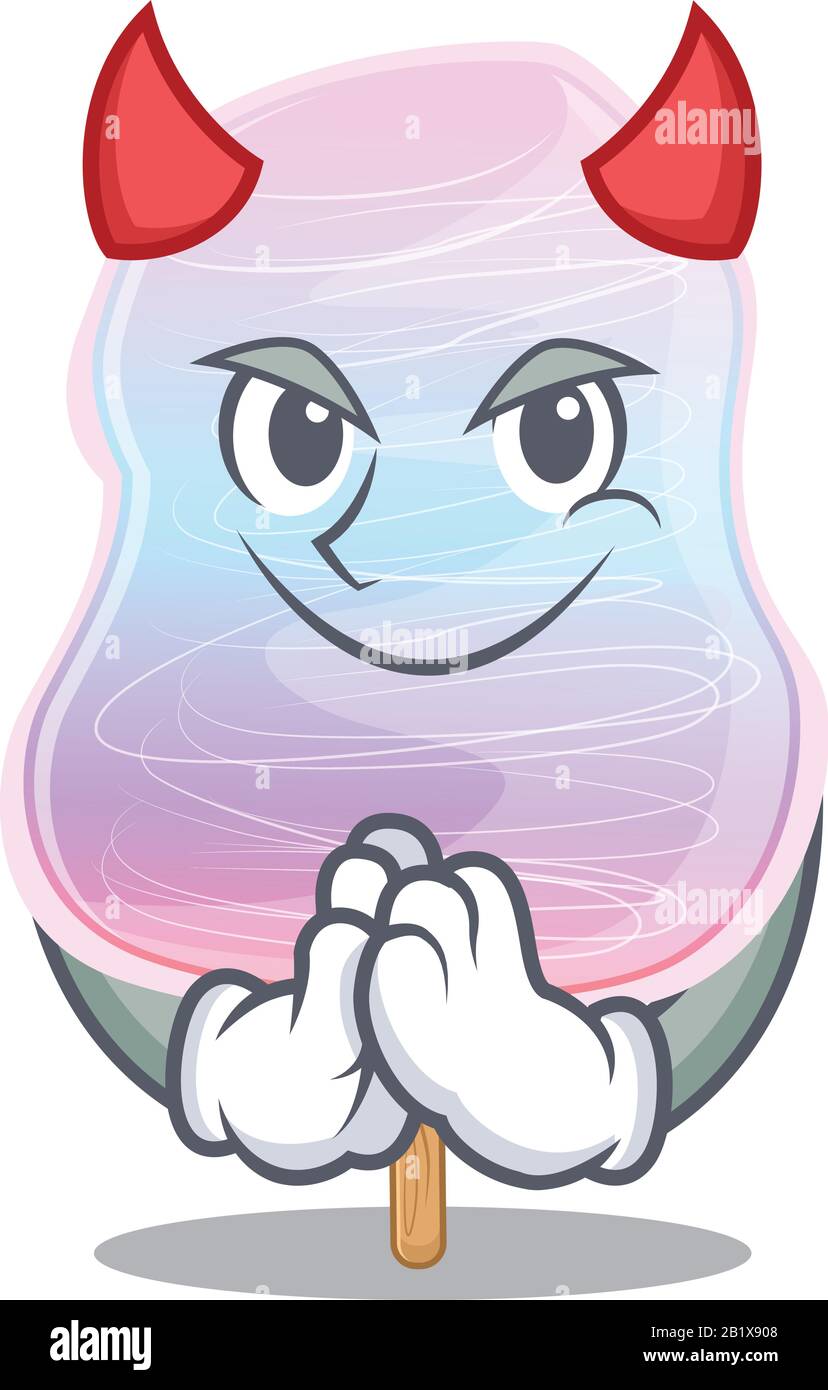 Devil rainbow cotton candy Cartoon character design Stock Vector Image ...