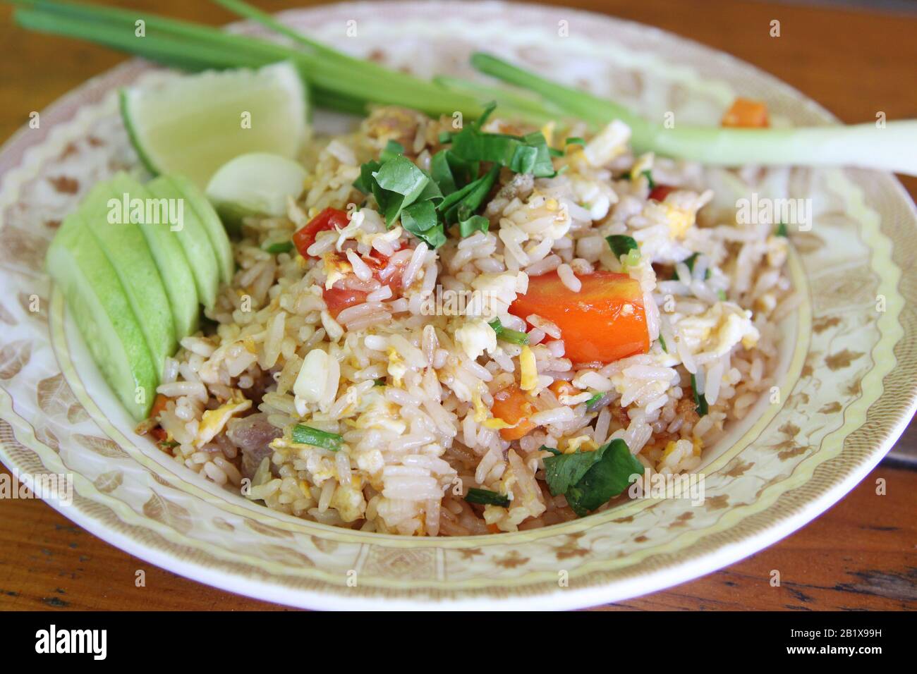 Thai food fried rice Stock Photo - Alamy