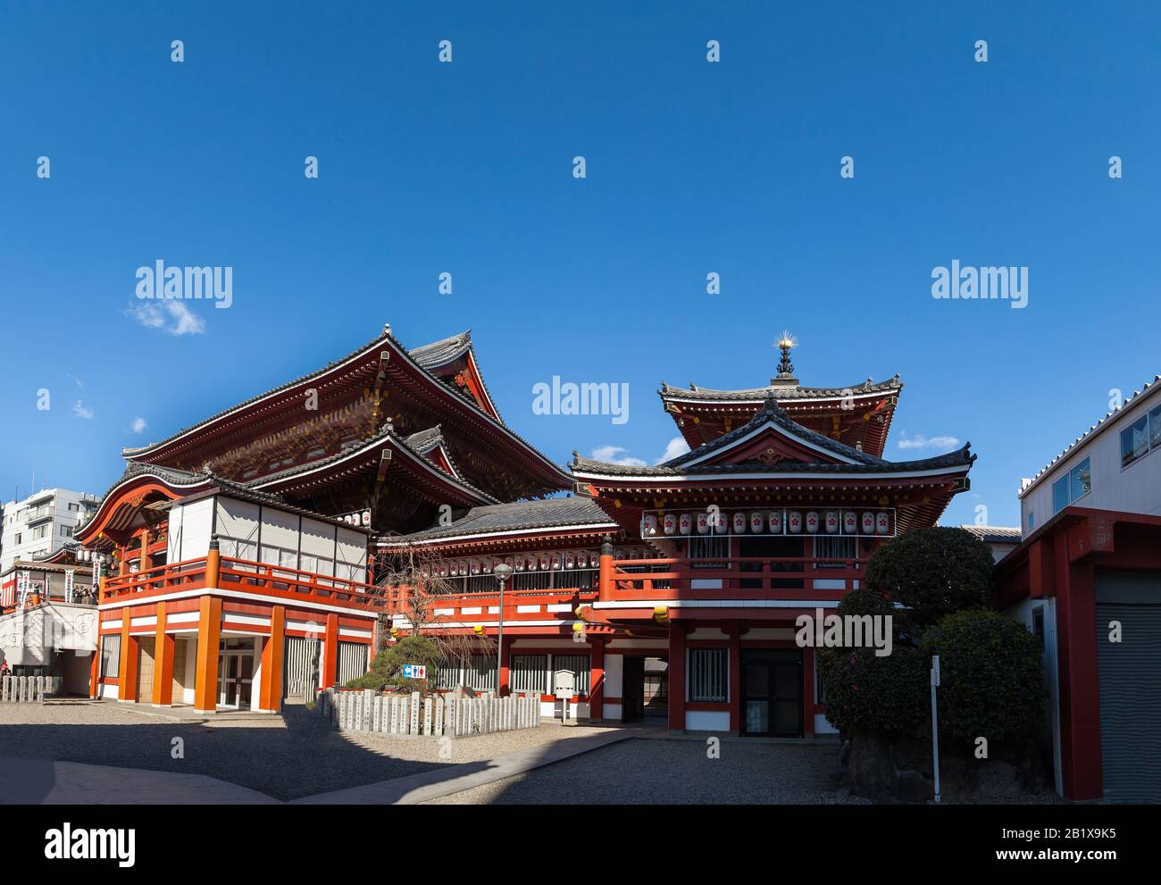 NAGOYA, JAPAN - January 24: Osu Kanon Temple in Nagoya., Osu Kanon is a ...