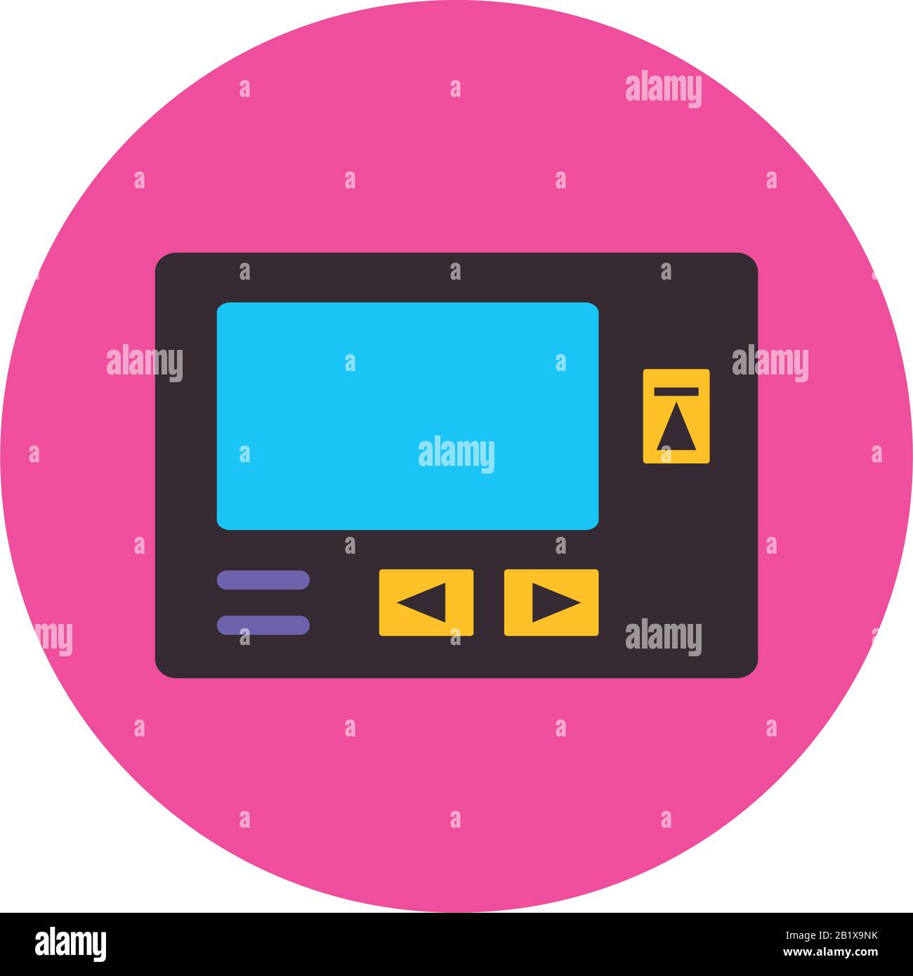 retro mp3 flat block style icon design, Music sound melody song musical ...