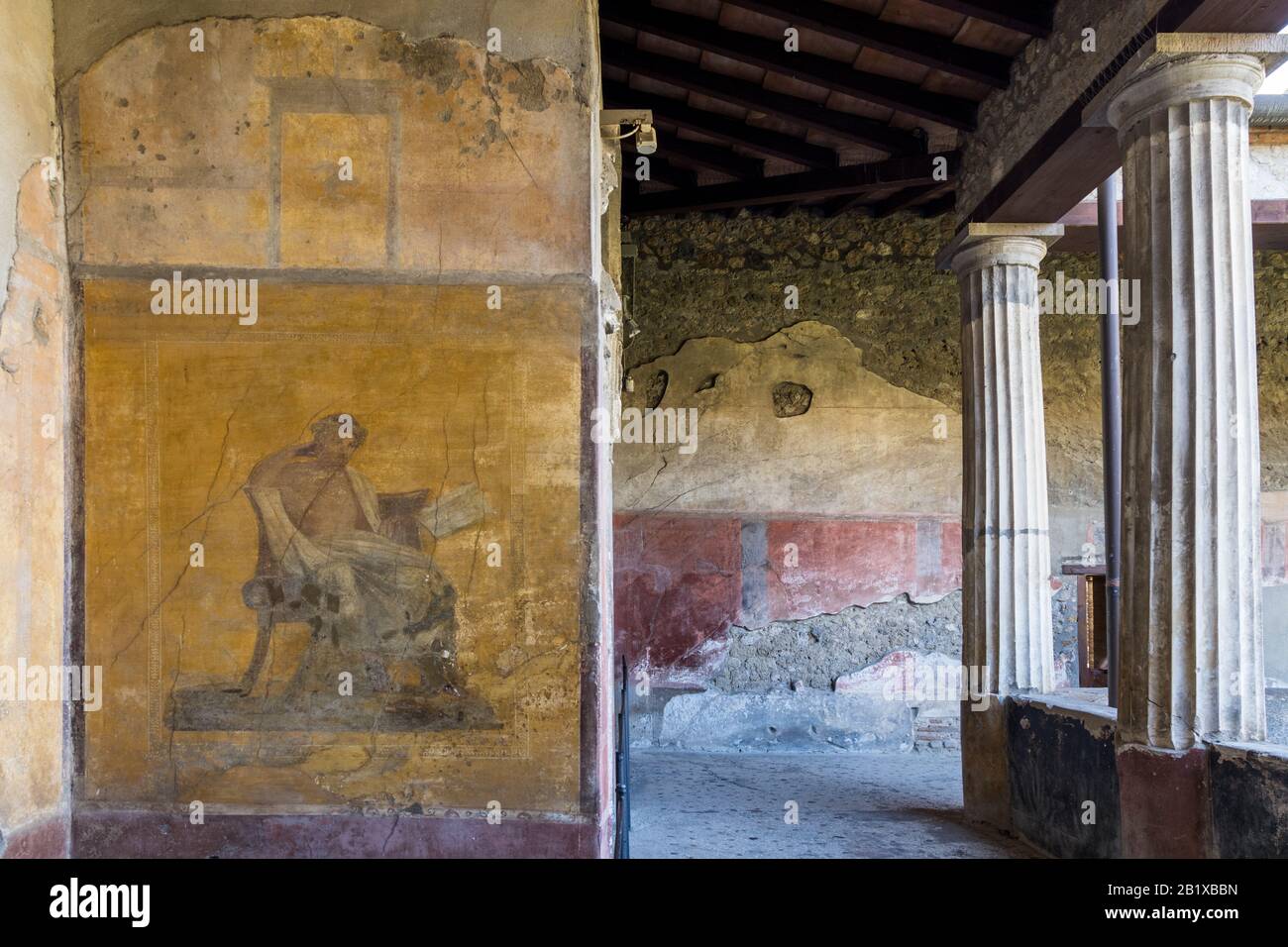 ITALY, POMPEI - OCT 19, 2019: ancient Roman city destroyed by the ...