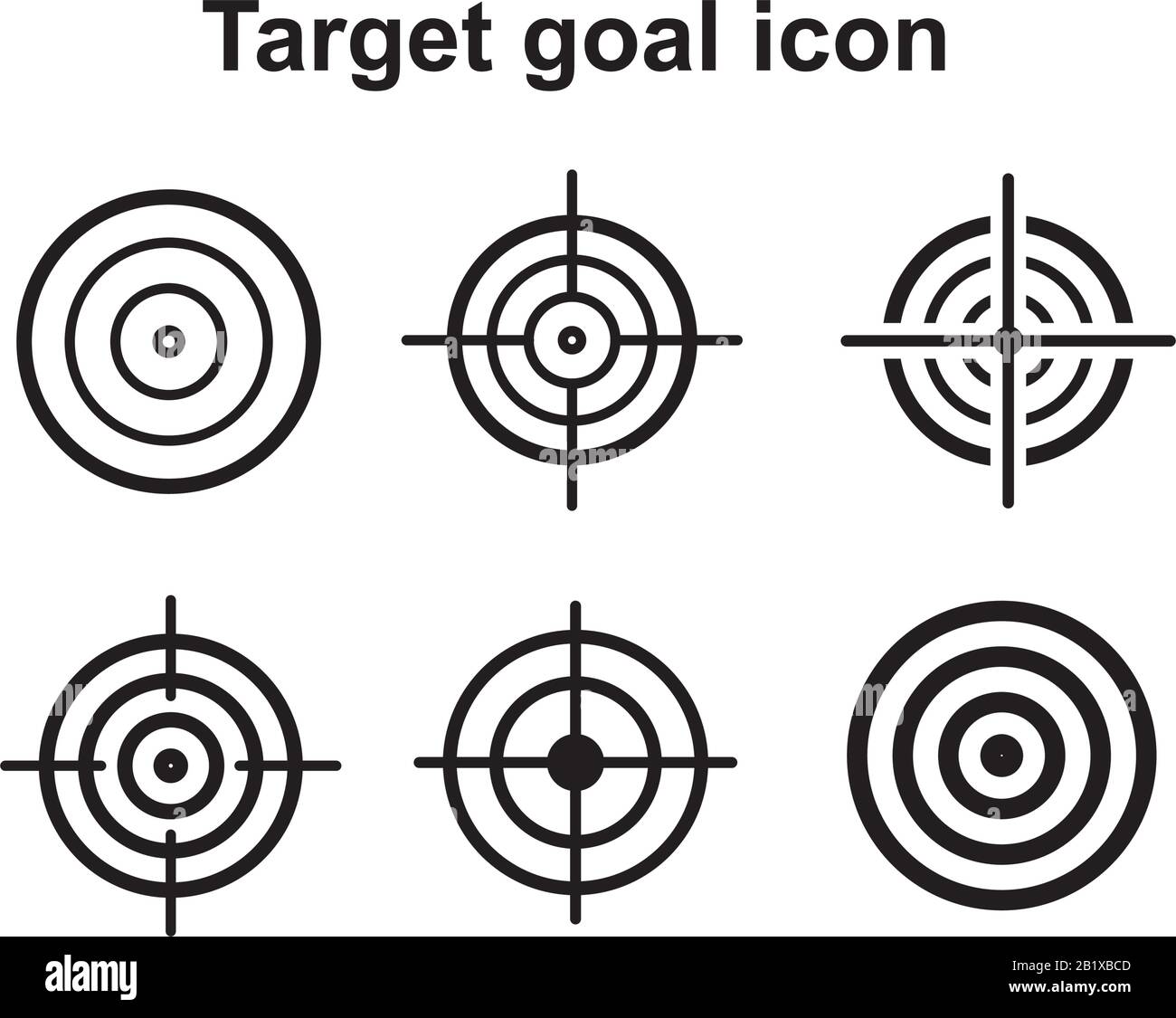 Target Goal icon template black color editable. Target Goal icon symbol ...