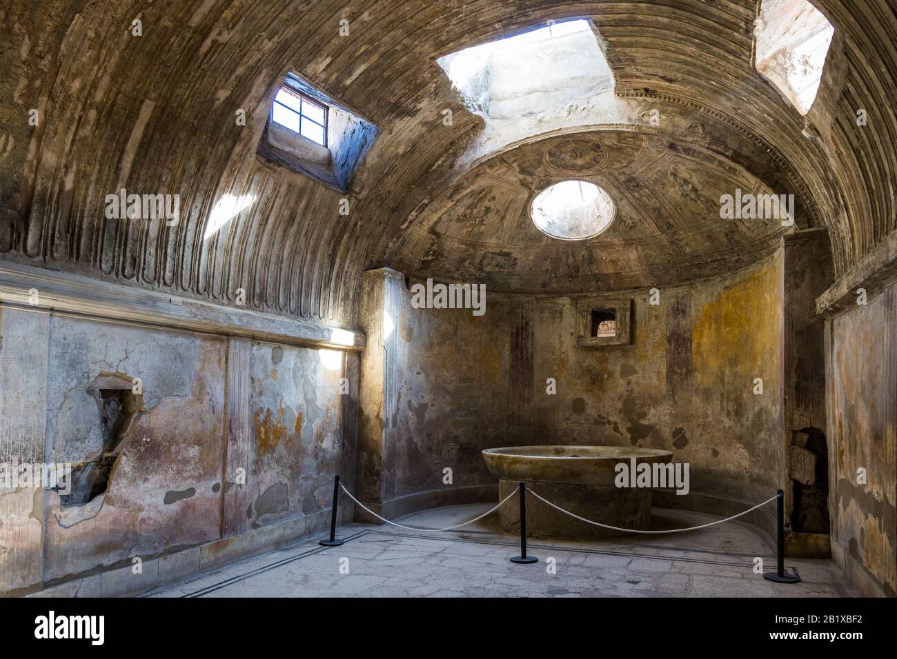 ITALY, POMPEI - OCT 19, 2019: ancient Roman city destroyed by the ...