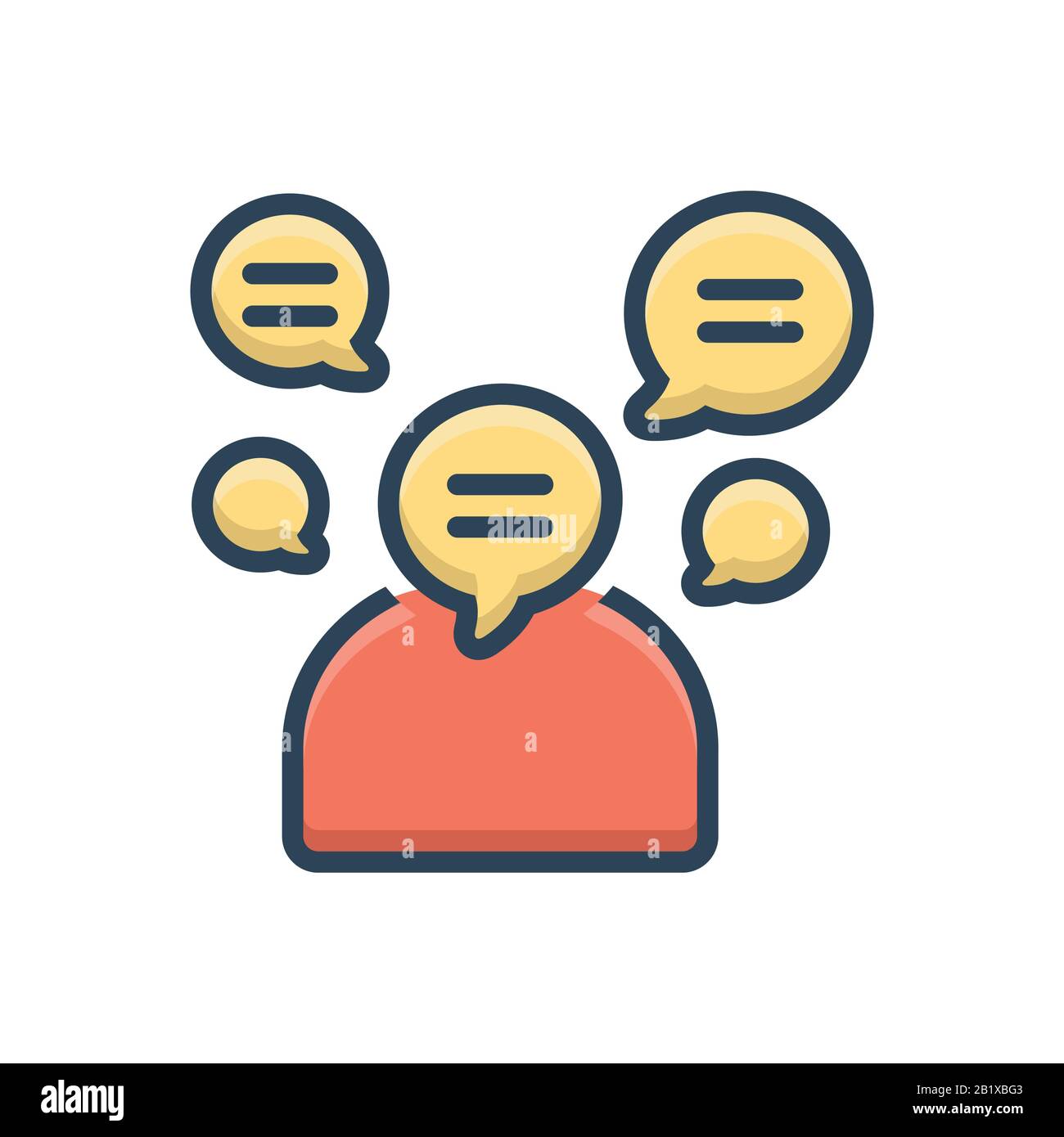 Illustration for Talkative Stock Vector Image & Art - Alamy