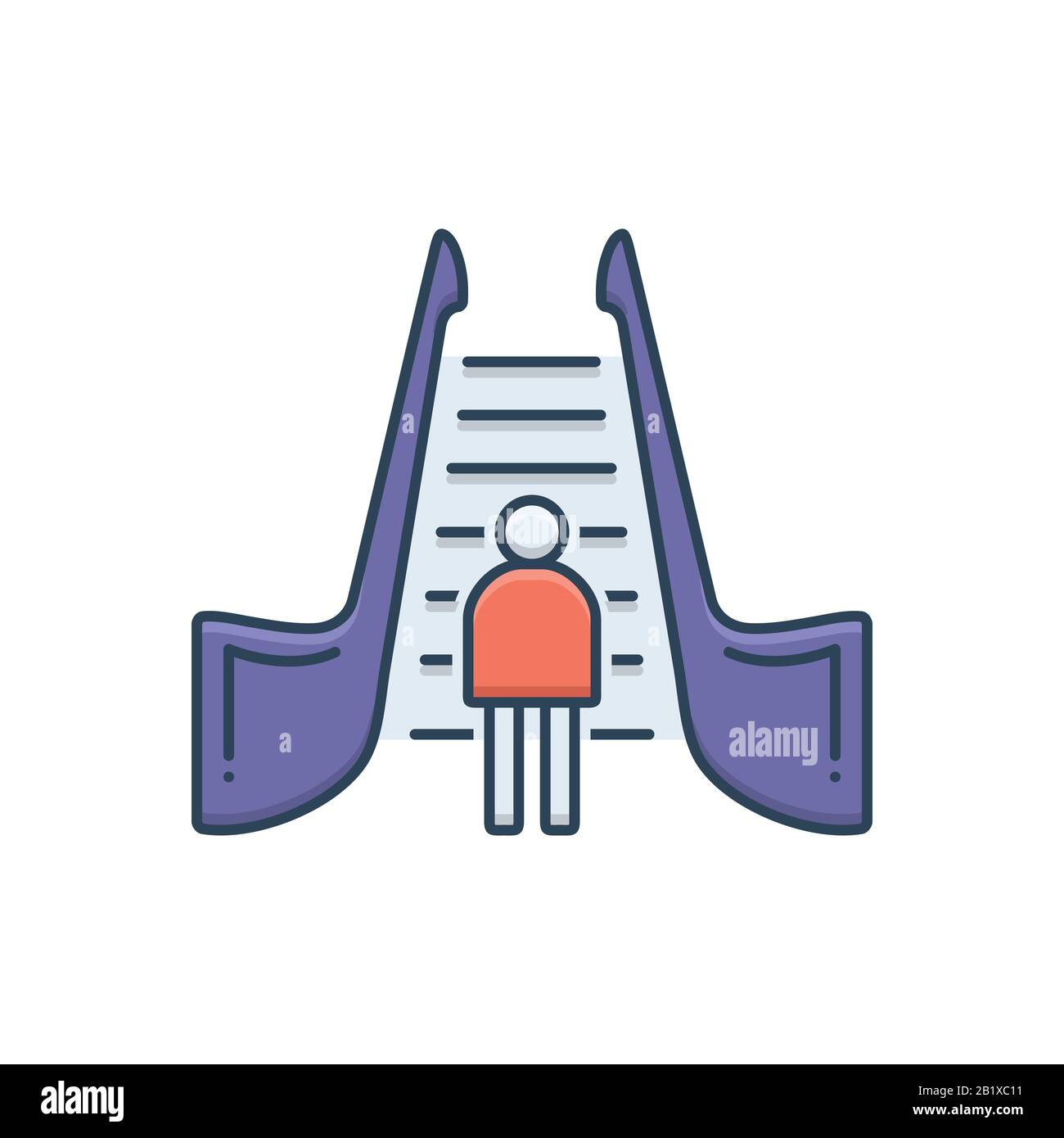 Sign escalator Cut Out Stock Images & Pictures - Alamy