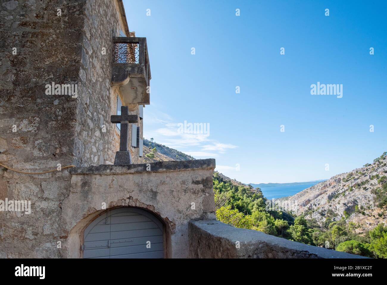 Monastery blaca hermitage religion faith island brac island croatia hi ...
