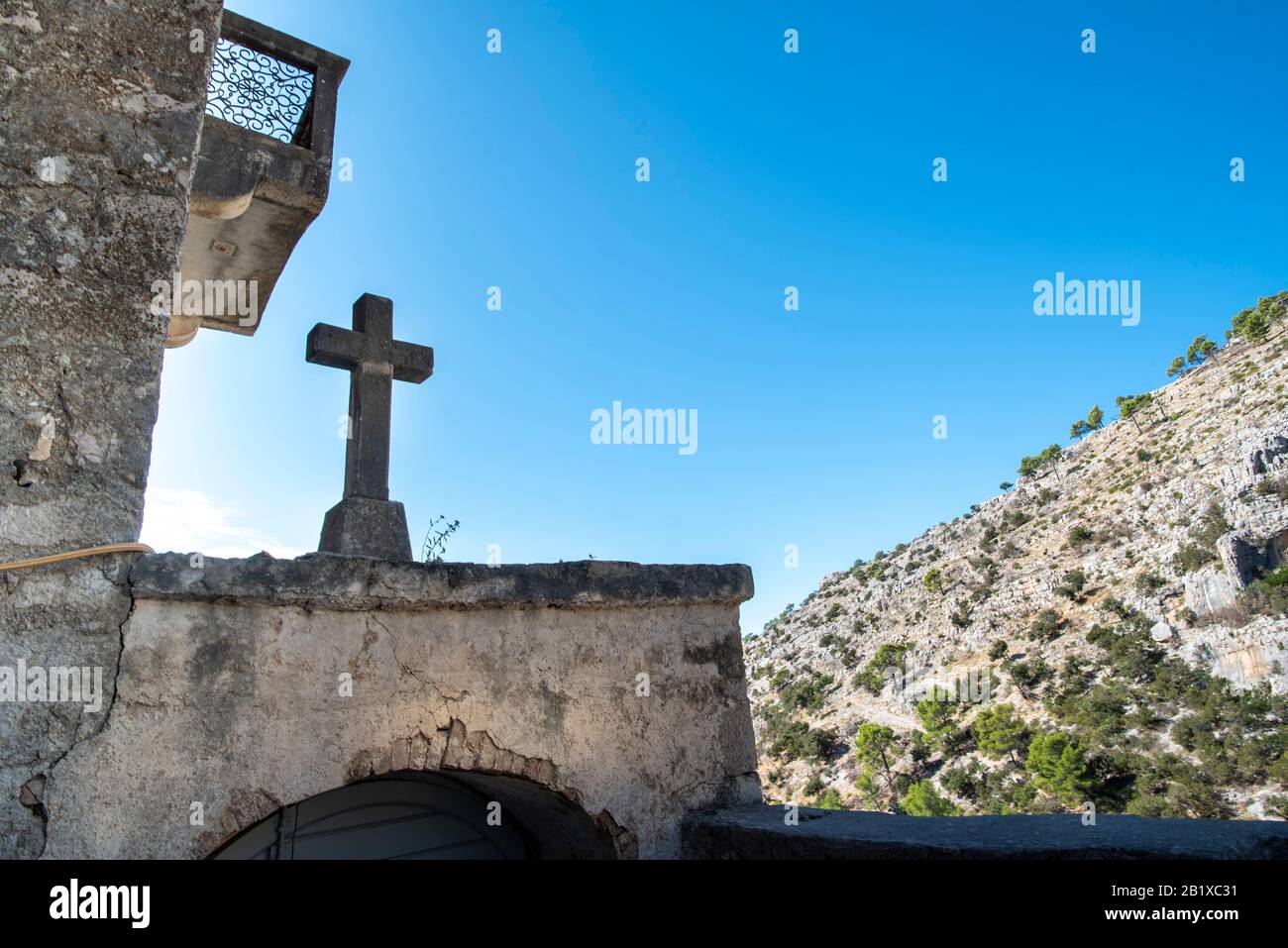 Blaca Monastery on the Island of Brac, Croatia Stock Photo - Alamy