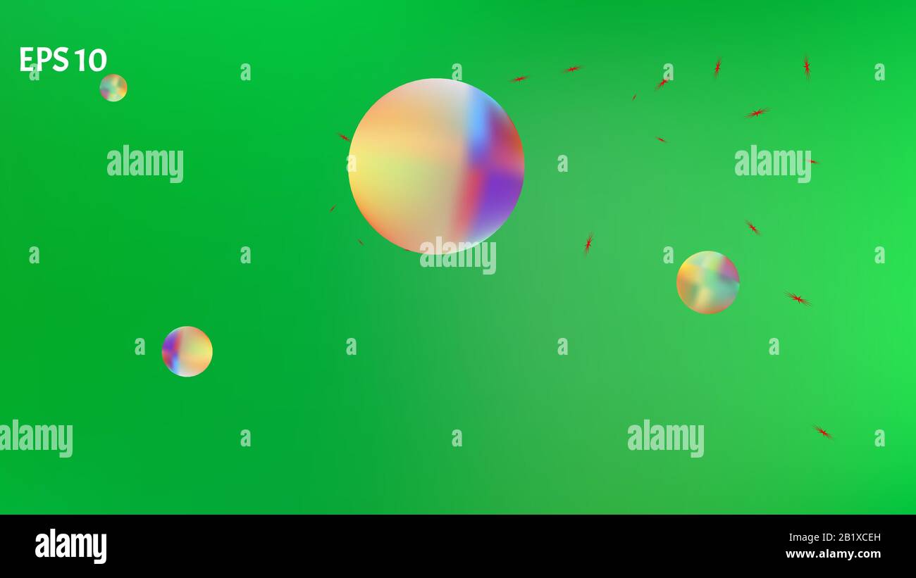 Clean space fantasy. Funny colorific illustration mesh. Background ...