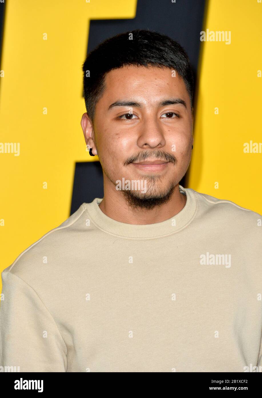 Los Angeles, USA. 27th Feb, 2020. LOS ANGELES, CA: 27, 2020: Jonathan Chavez at the world ...