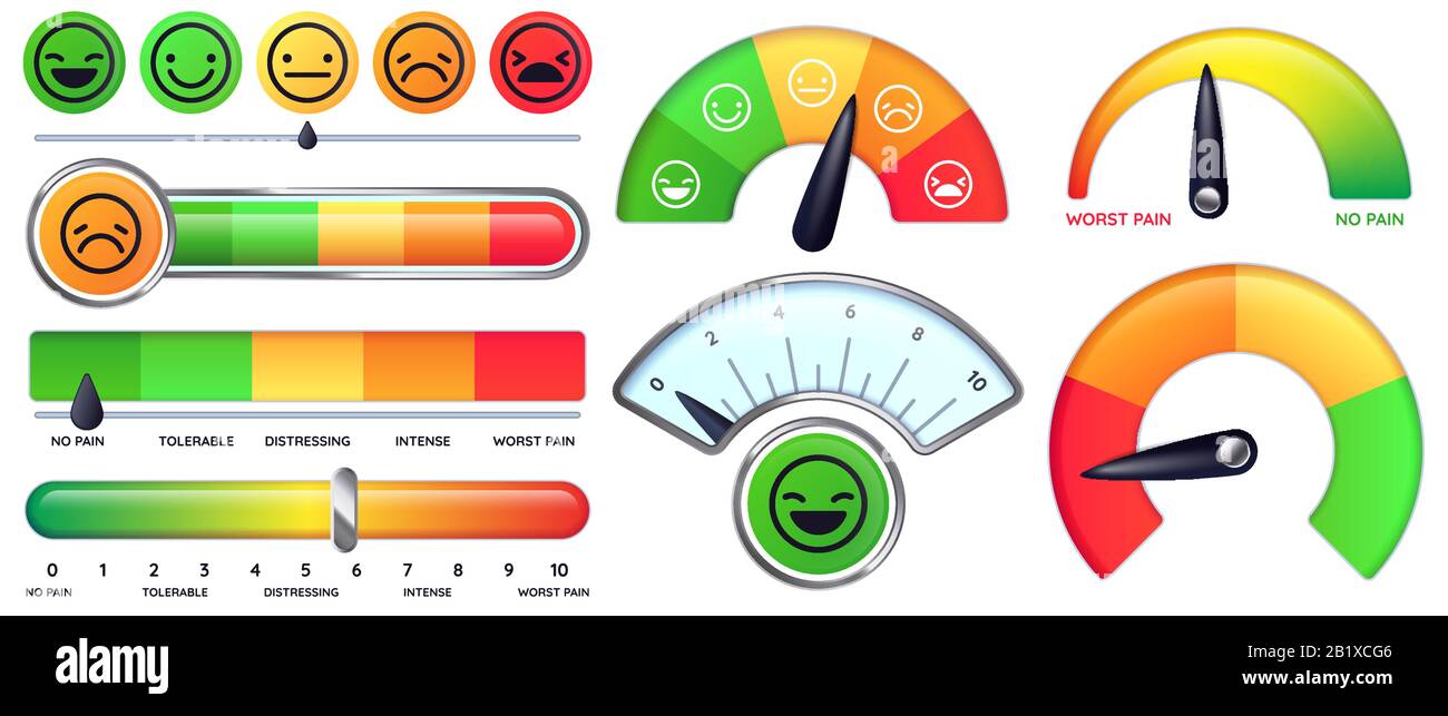 Pain scale Stock Vector Images - Alamy