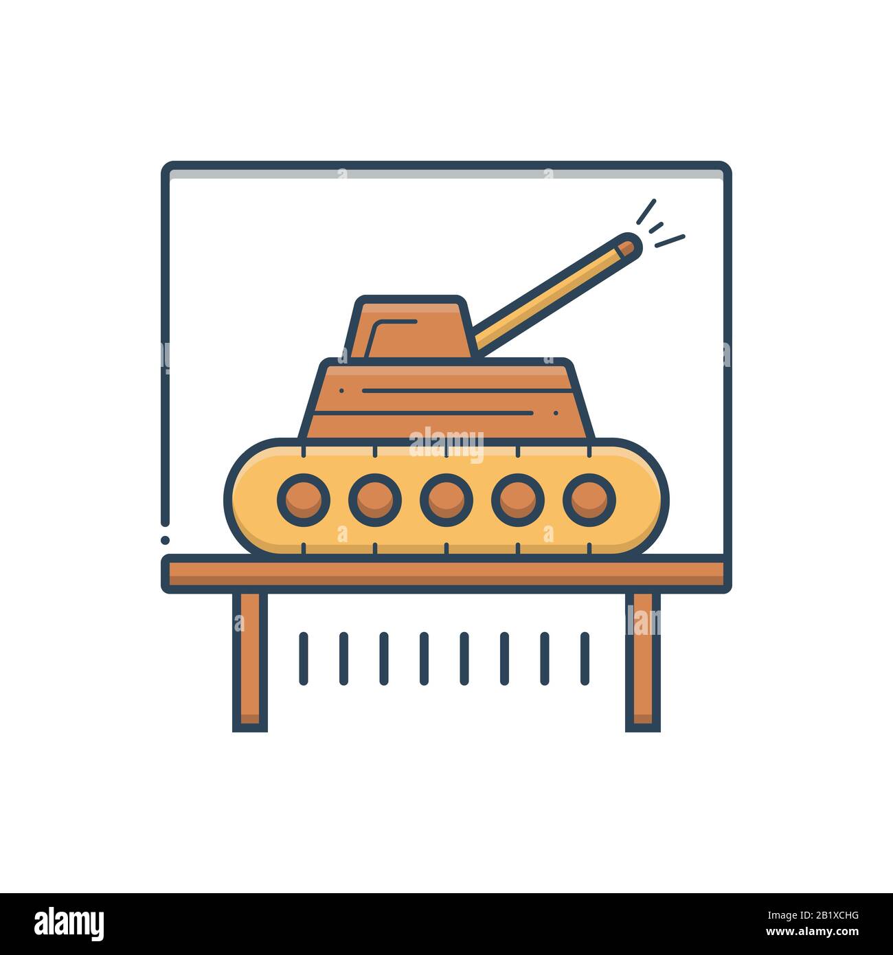 Tank exhibit icon Stock Vector Image & Art - Alamy
