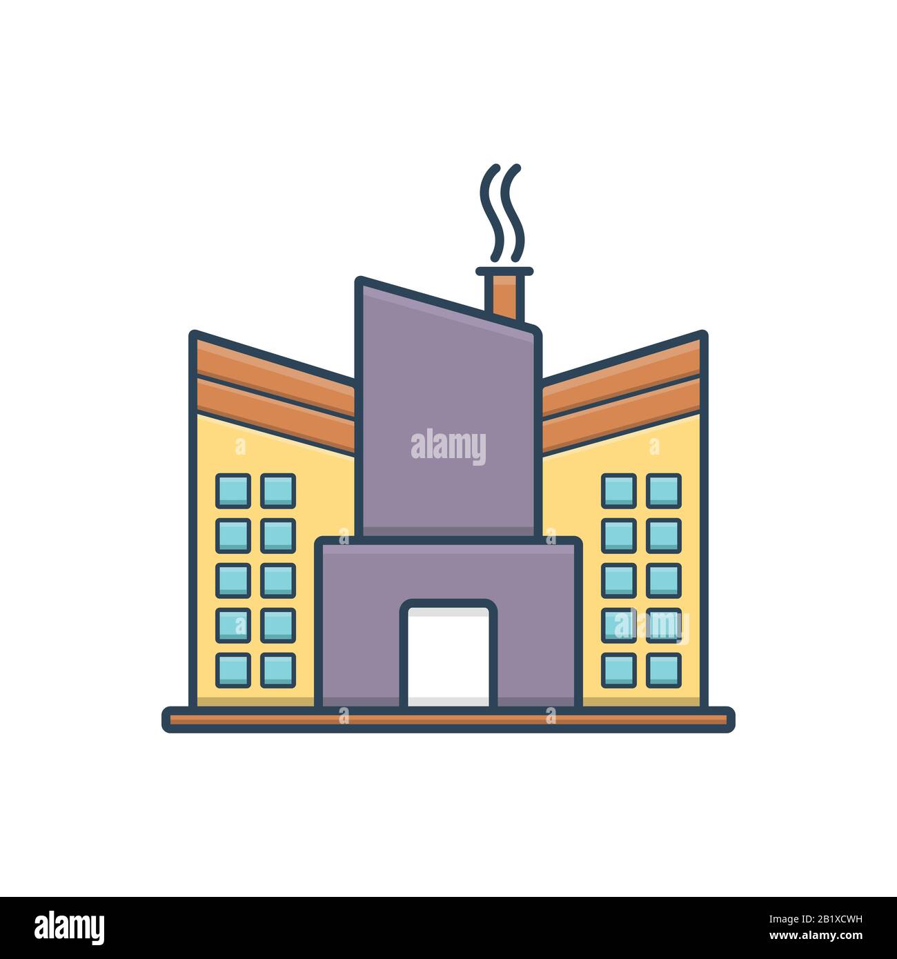 Illustration for Factory Stock Vector Image & Art - Alamy