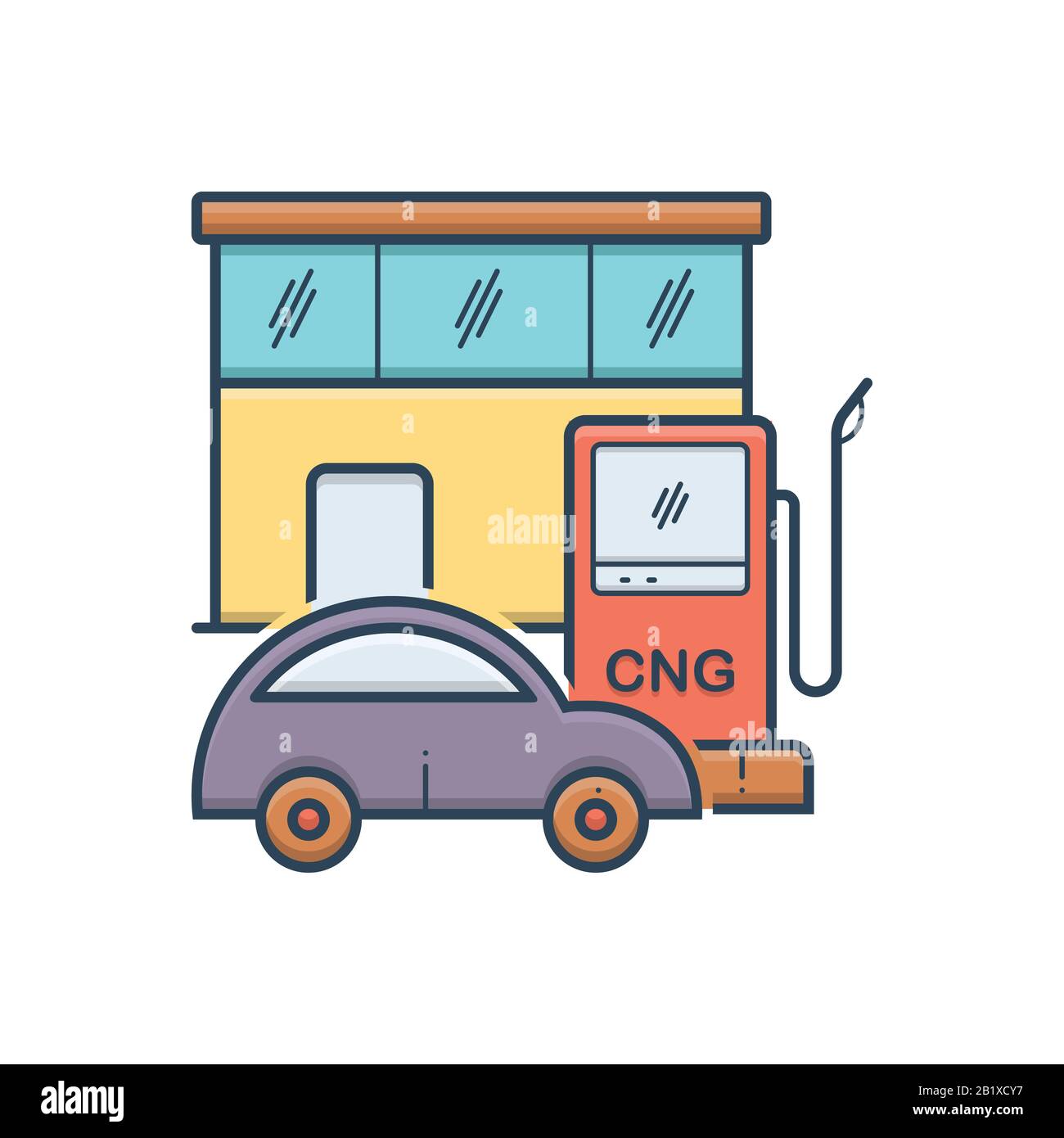 Vector logo fuel station Stock Vector Images - Alamy