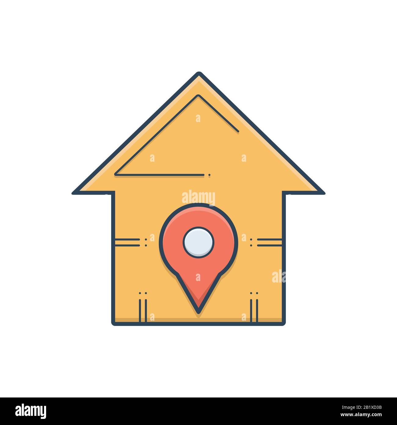 Illustration for Home location Stock Vector Image & Art - Alamy