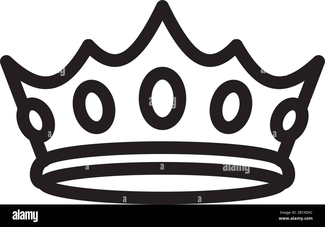 Crown Icon template black color editable. Crown Icon symbol Flat vector ...
