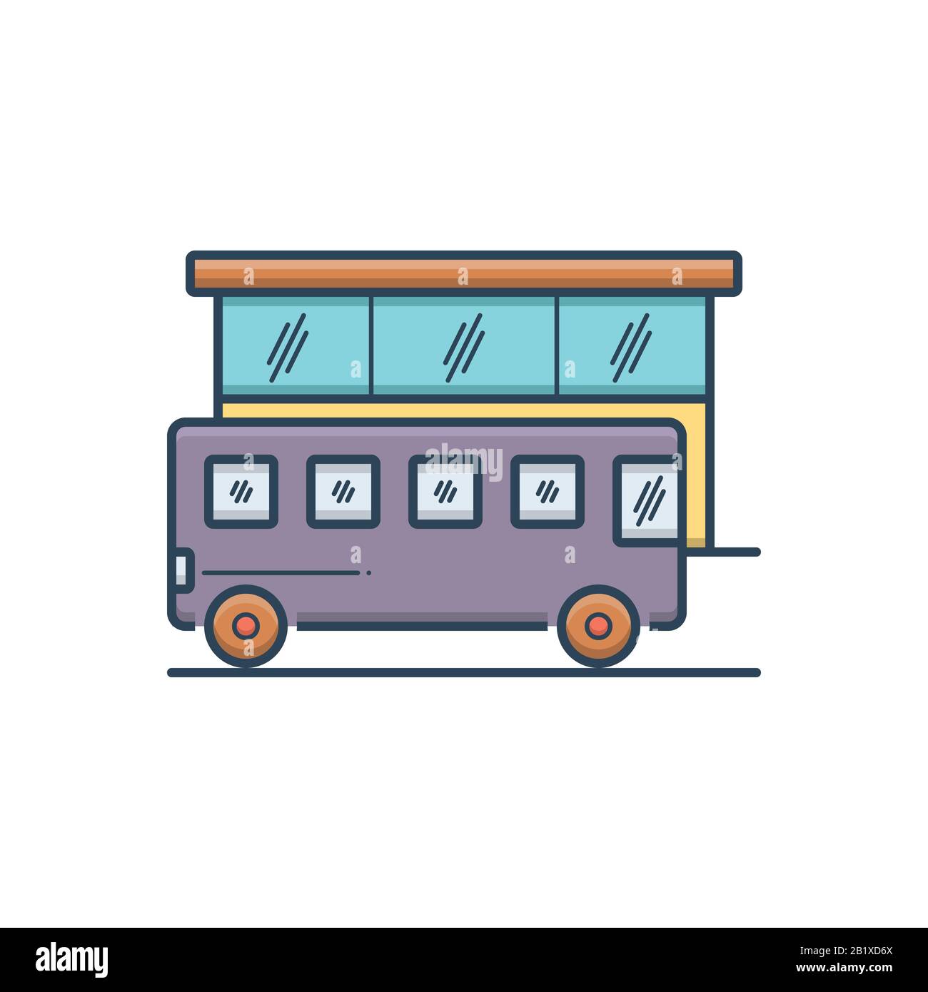 Terminal bus Stock Vector Images - Alamy