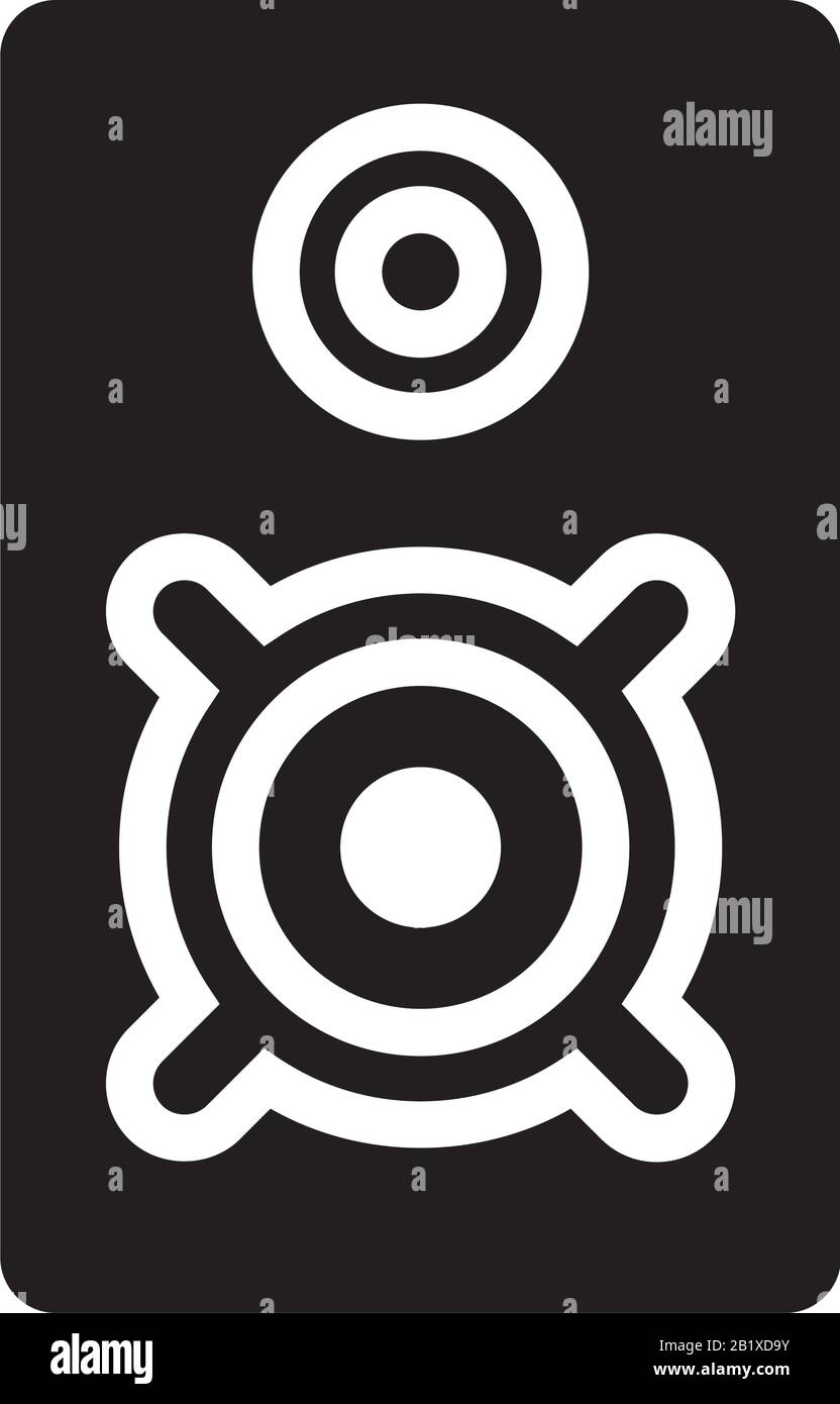 Stereo Speaker Icon template black color editable. Stereo Speaker Icon ...