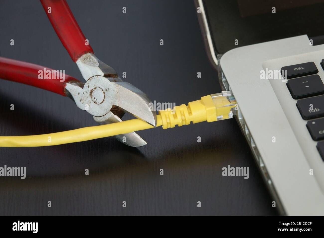 Ethernet connector streaming network data hi-res stock photography and ...