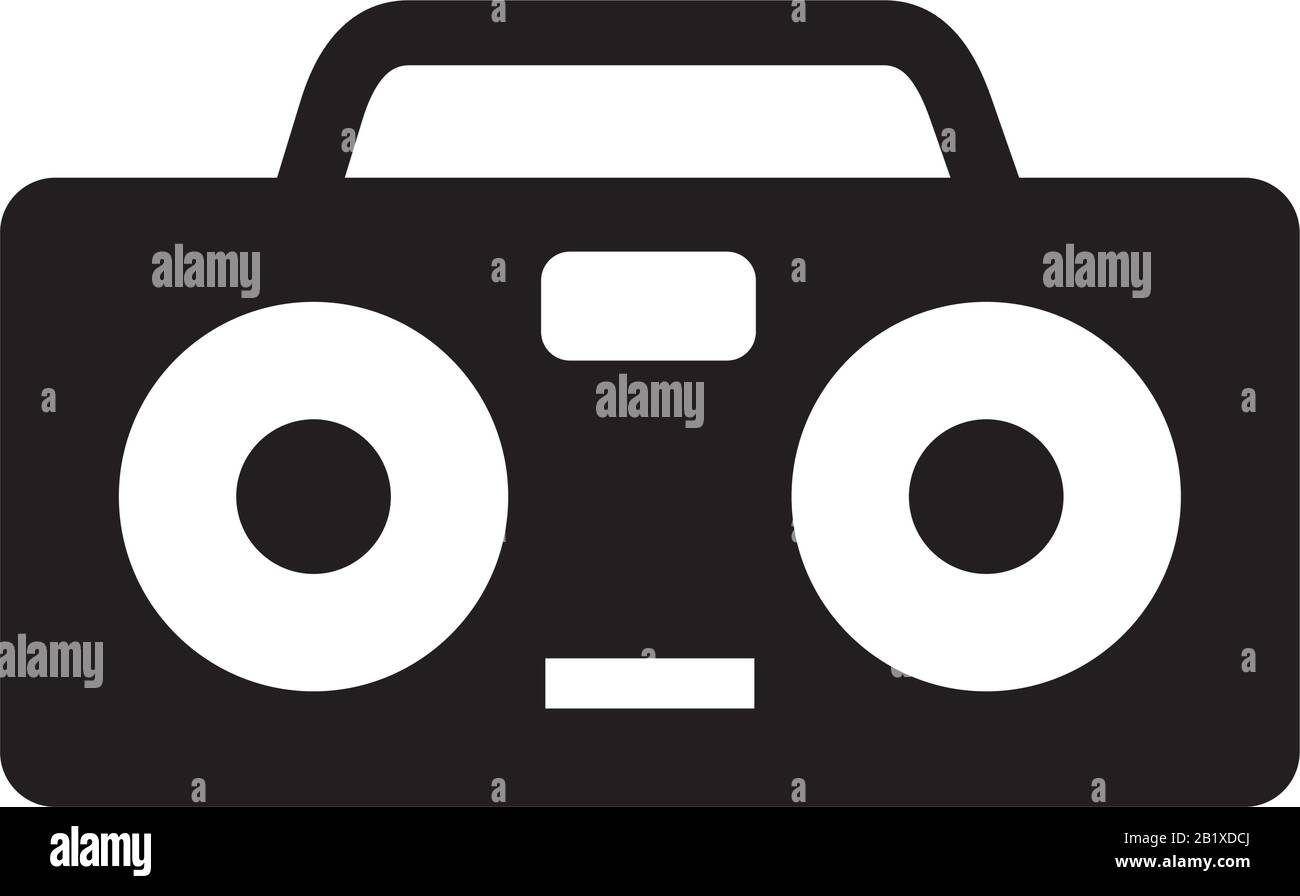 Stereo Speaker Icon template black color editable. Stereo Speaker Icon ...