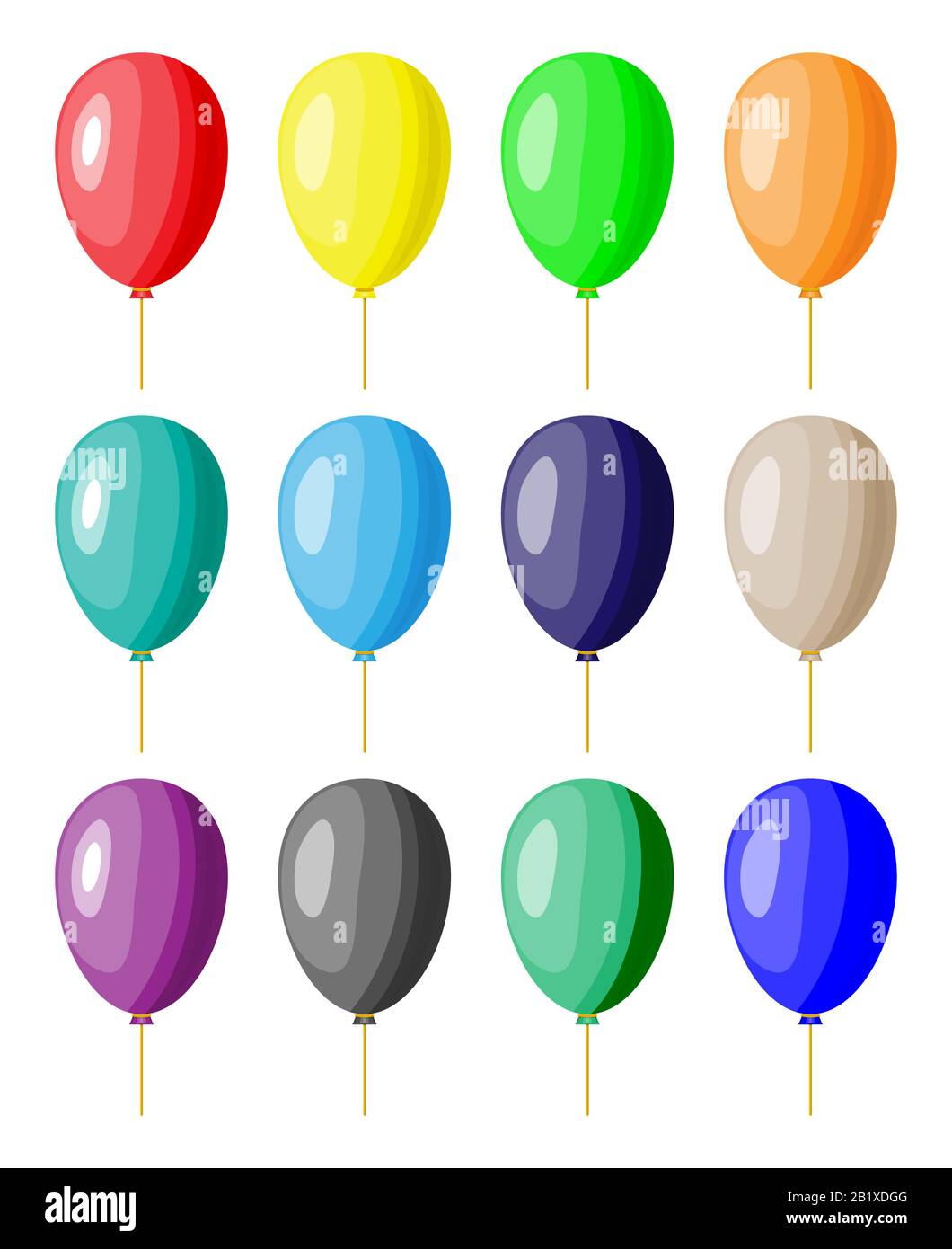 Color balloon set Stock Vector Image & Art - Alamy