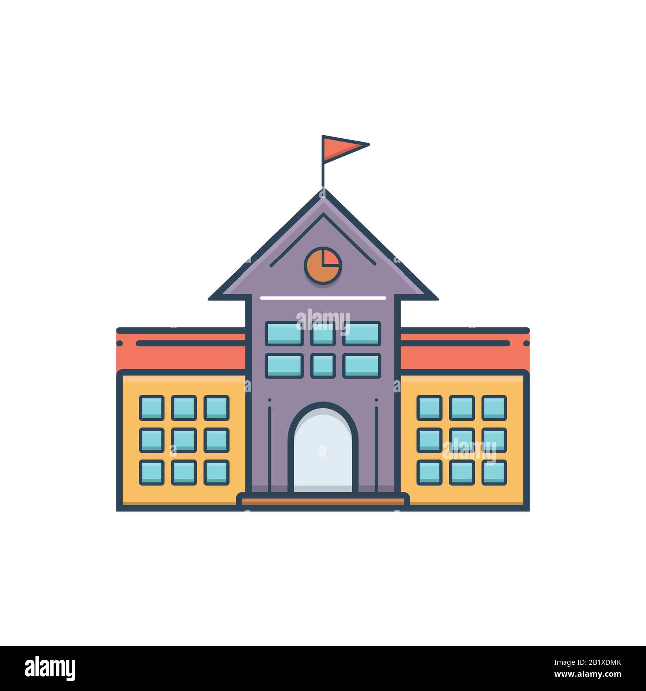 University icon hi-res stock photography and images - Alamy