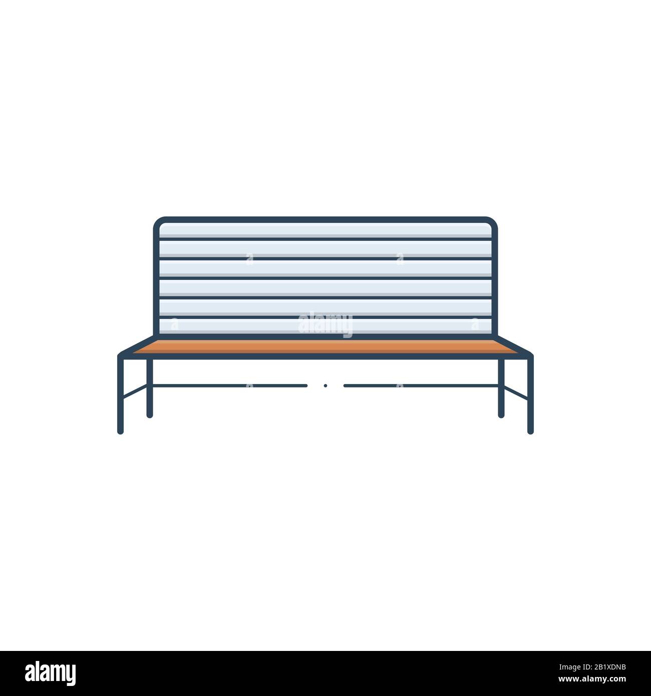 Metal bench icon Stock Vector Image & Art - Alamy