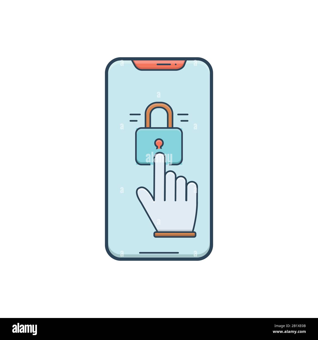 Lock screen icon Stock Vector Image & Art - Alamy