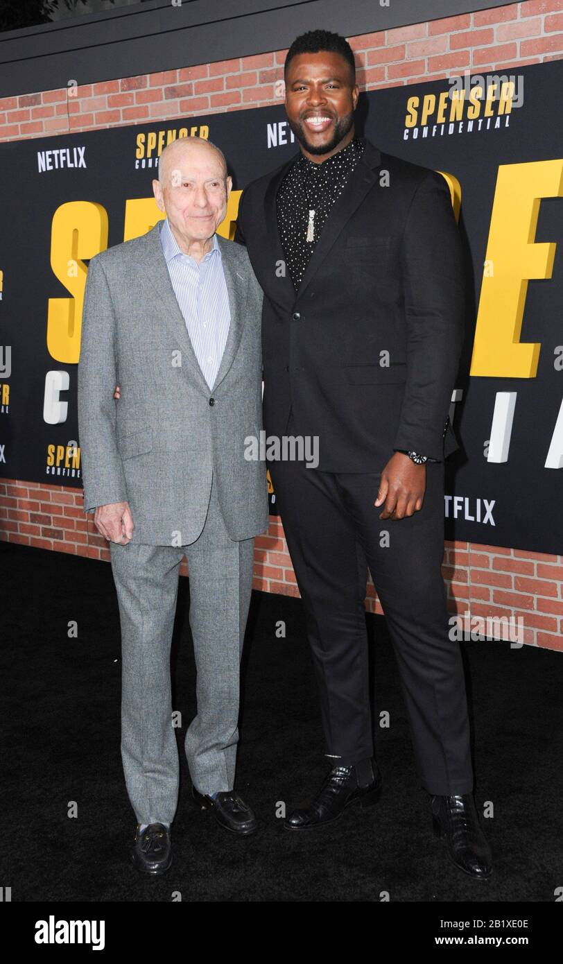 Los Angeles, CA. 27th Feb, 2020. Wilston Duke, Alan Arkin at arrivals ...