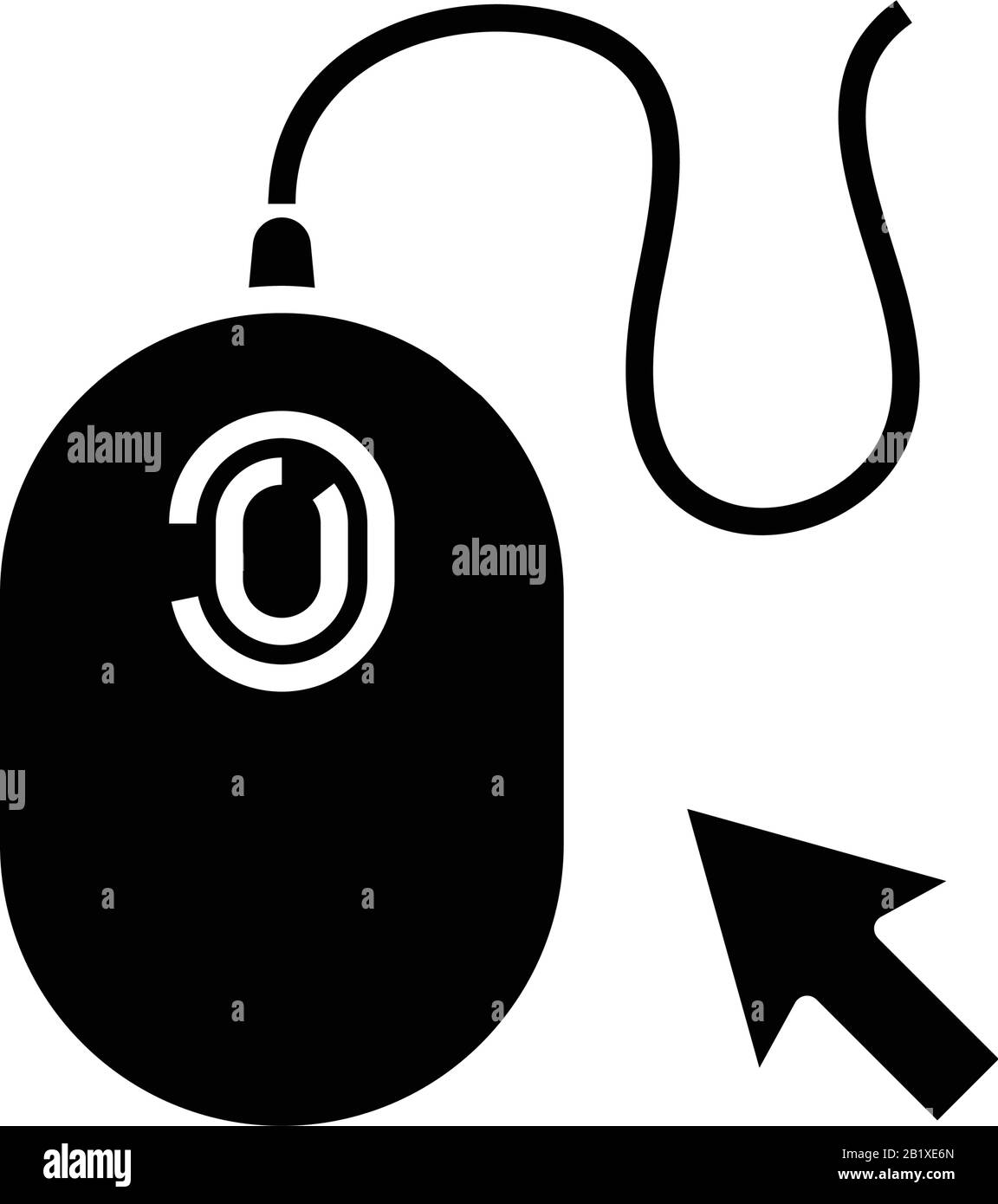 Mouse sign Black and White Stock Photos & Images - Alamy