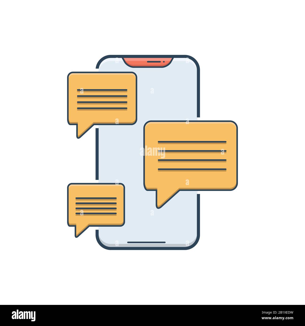 Messaging app icon Stock Vector Image & Art - Alamy