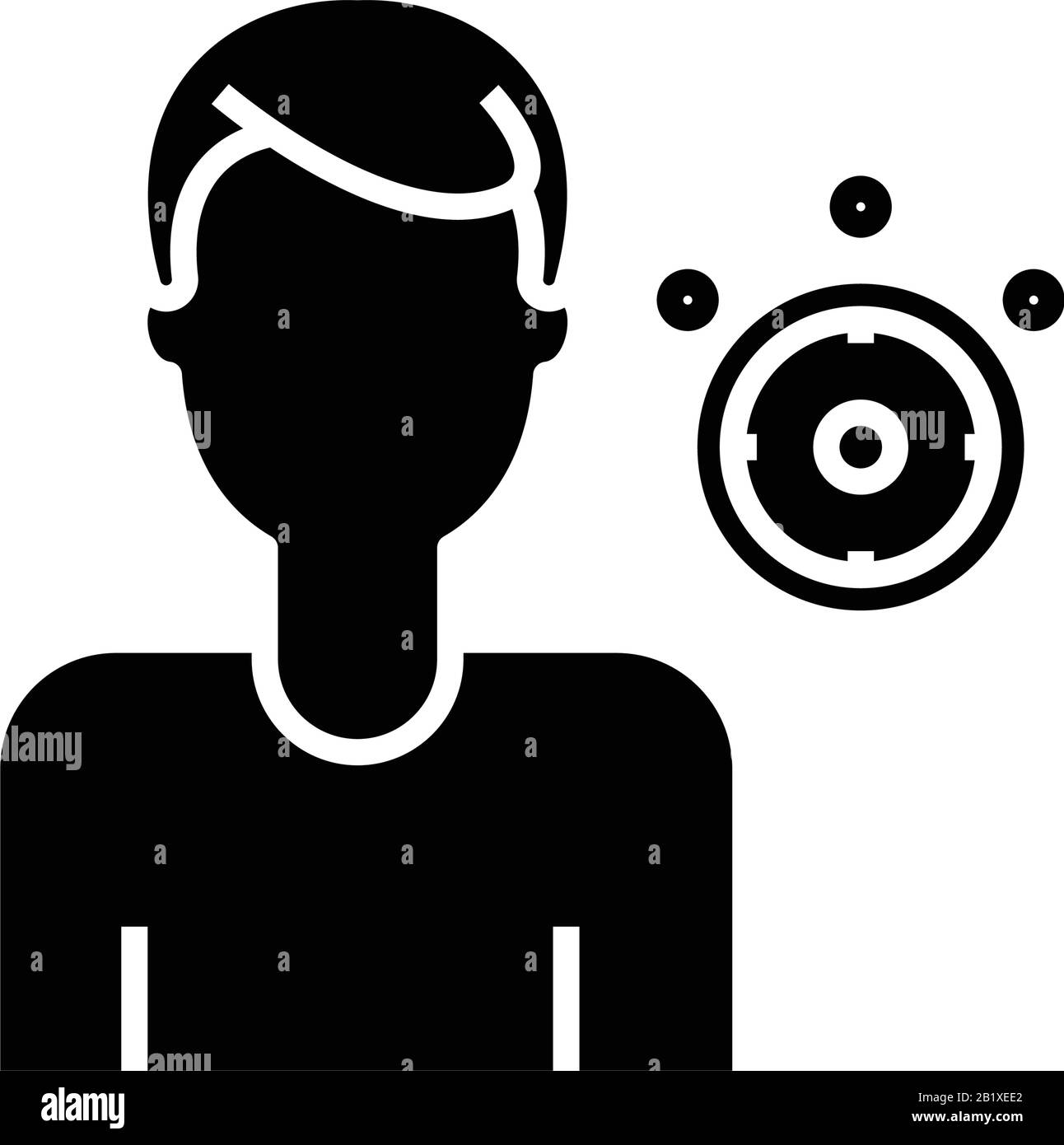 Daily timing black icon, concept illustration, vector flat symbol ...