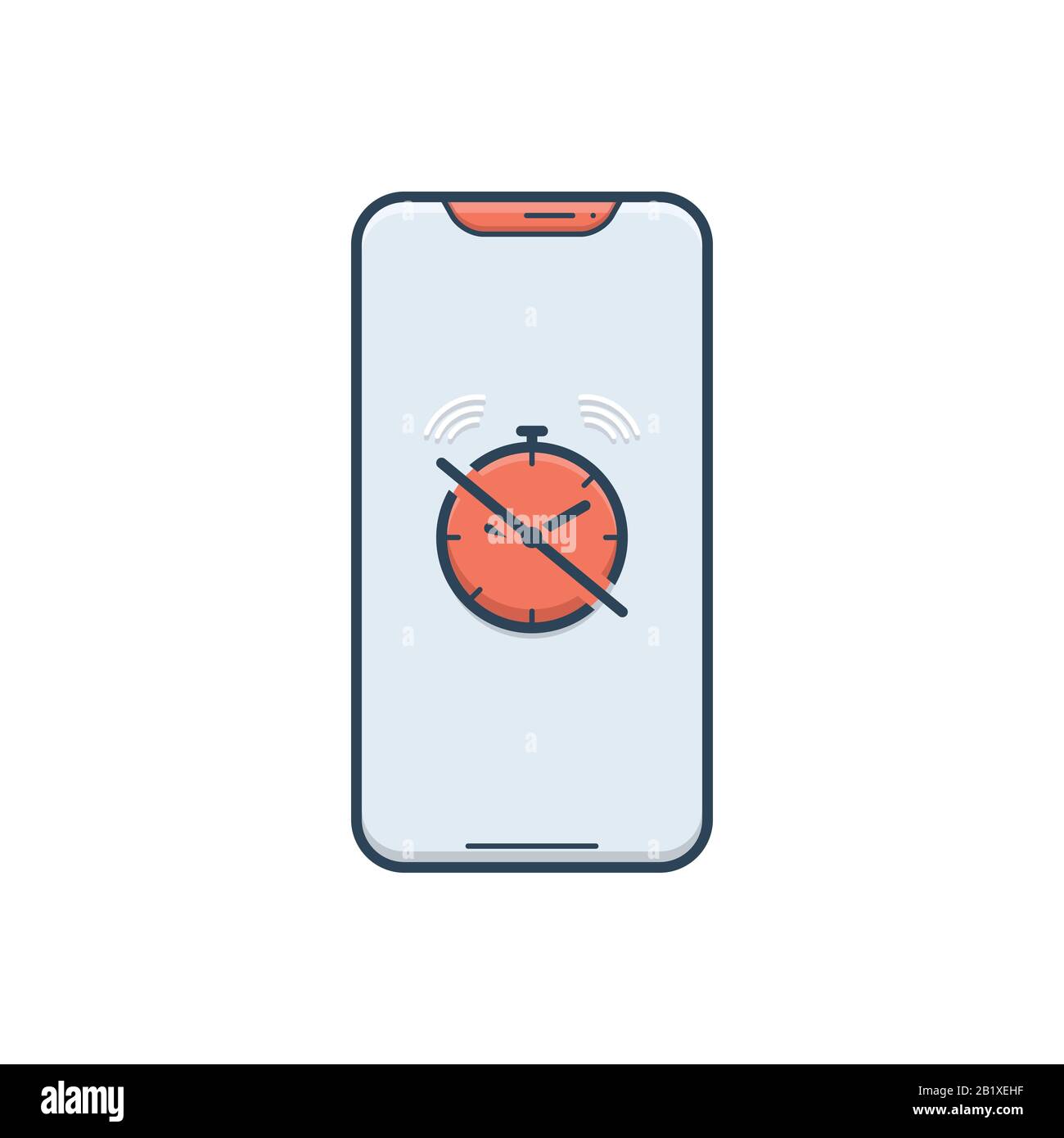 Silent alarm icon Stock Vector Image & Art - Alamy