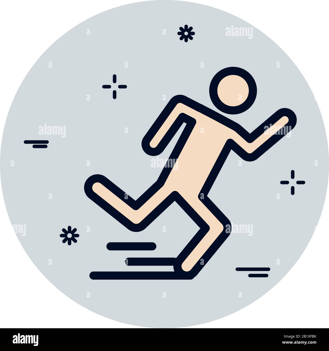 Avatar running fill block style icon design of Person profile social ...