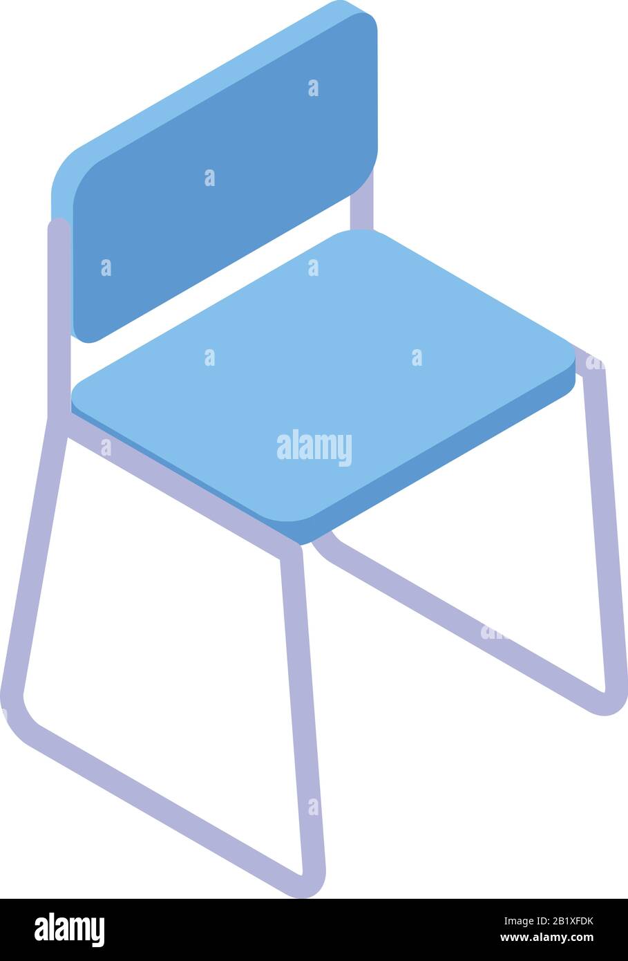 Blue kitchen chair icon, isometric style Stock Vector Image & Art - Alamy