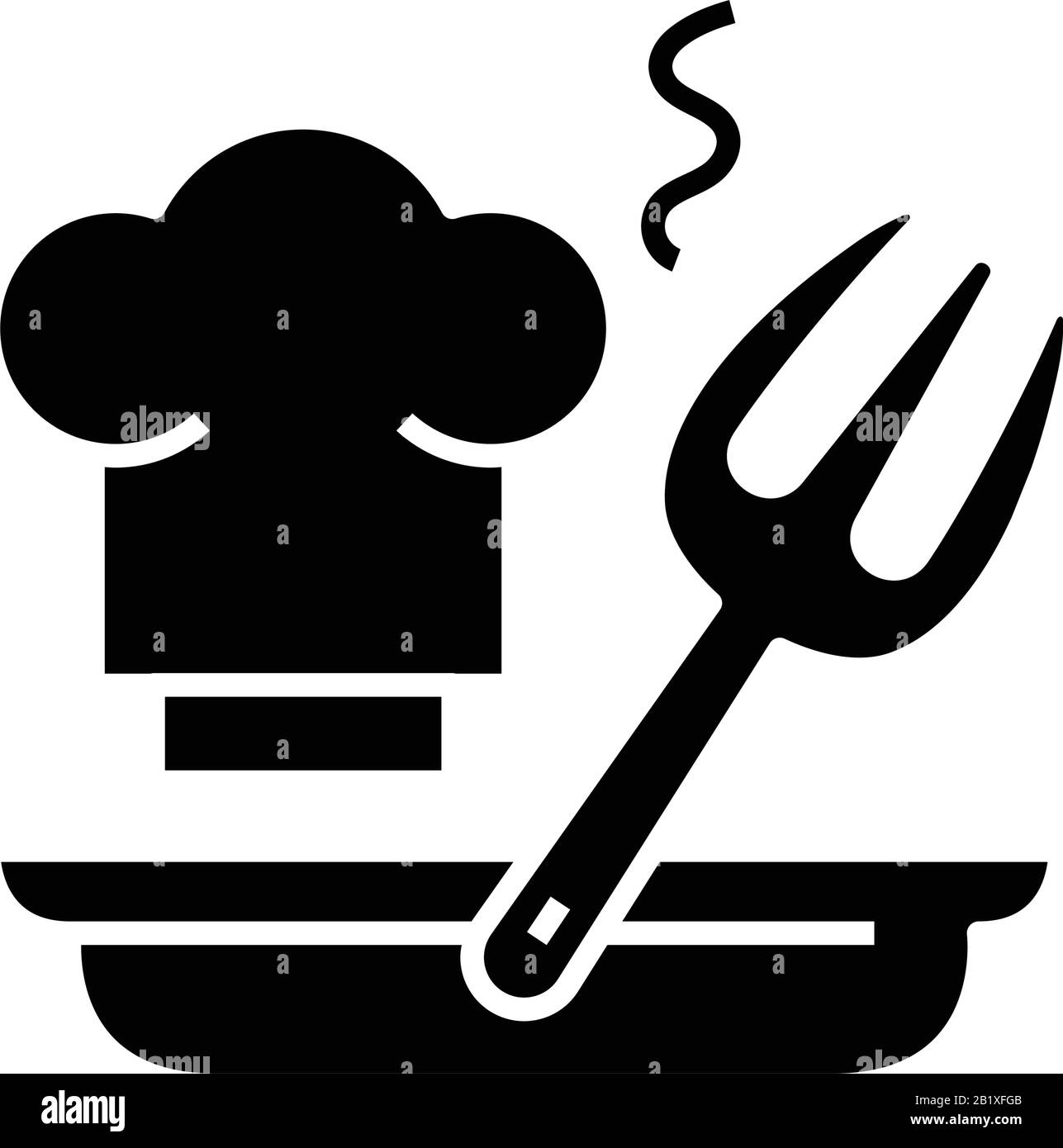 Culinary art black icon, concept illustration, vector flat symbol ...