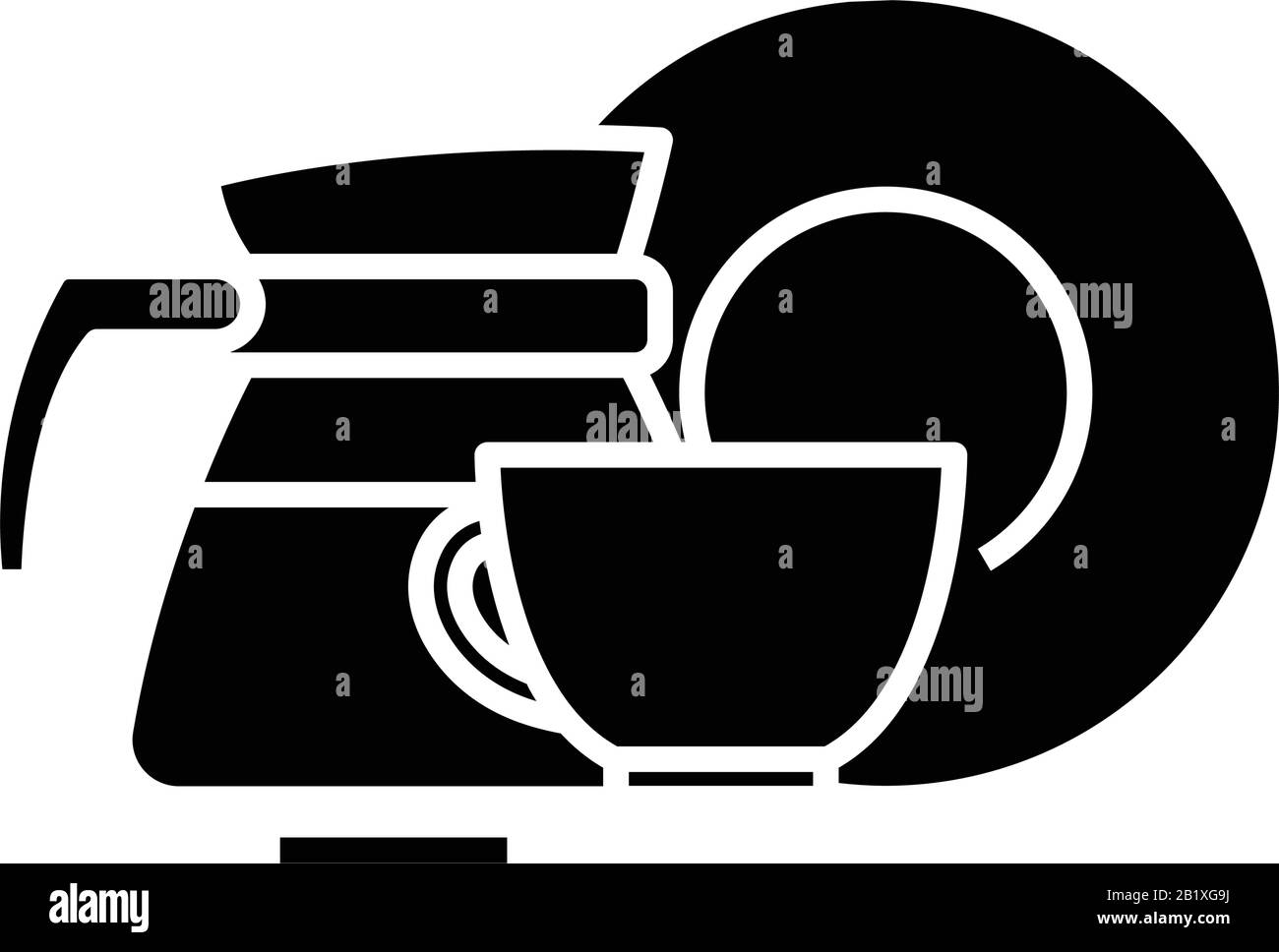 Cookware black icon, concept illustration, vector flat symbol, glyph ...