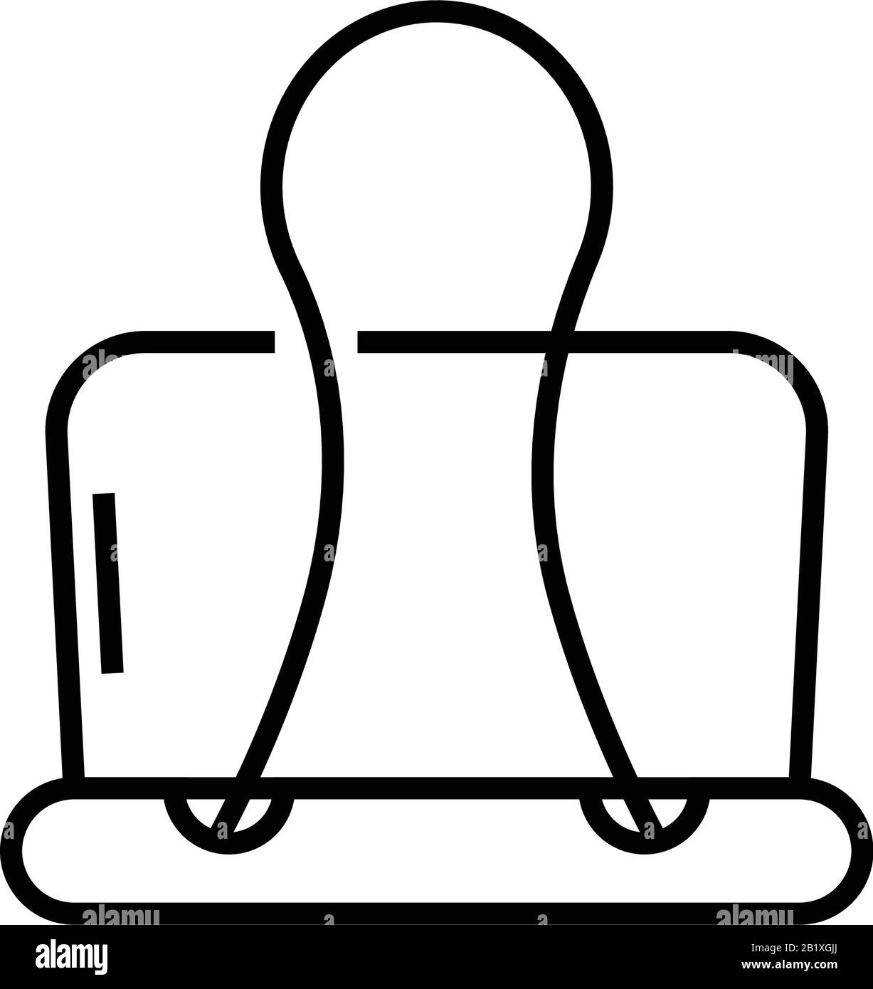 Linking line icon, concept sign, outline vector illustration, linear ...