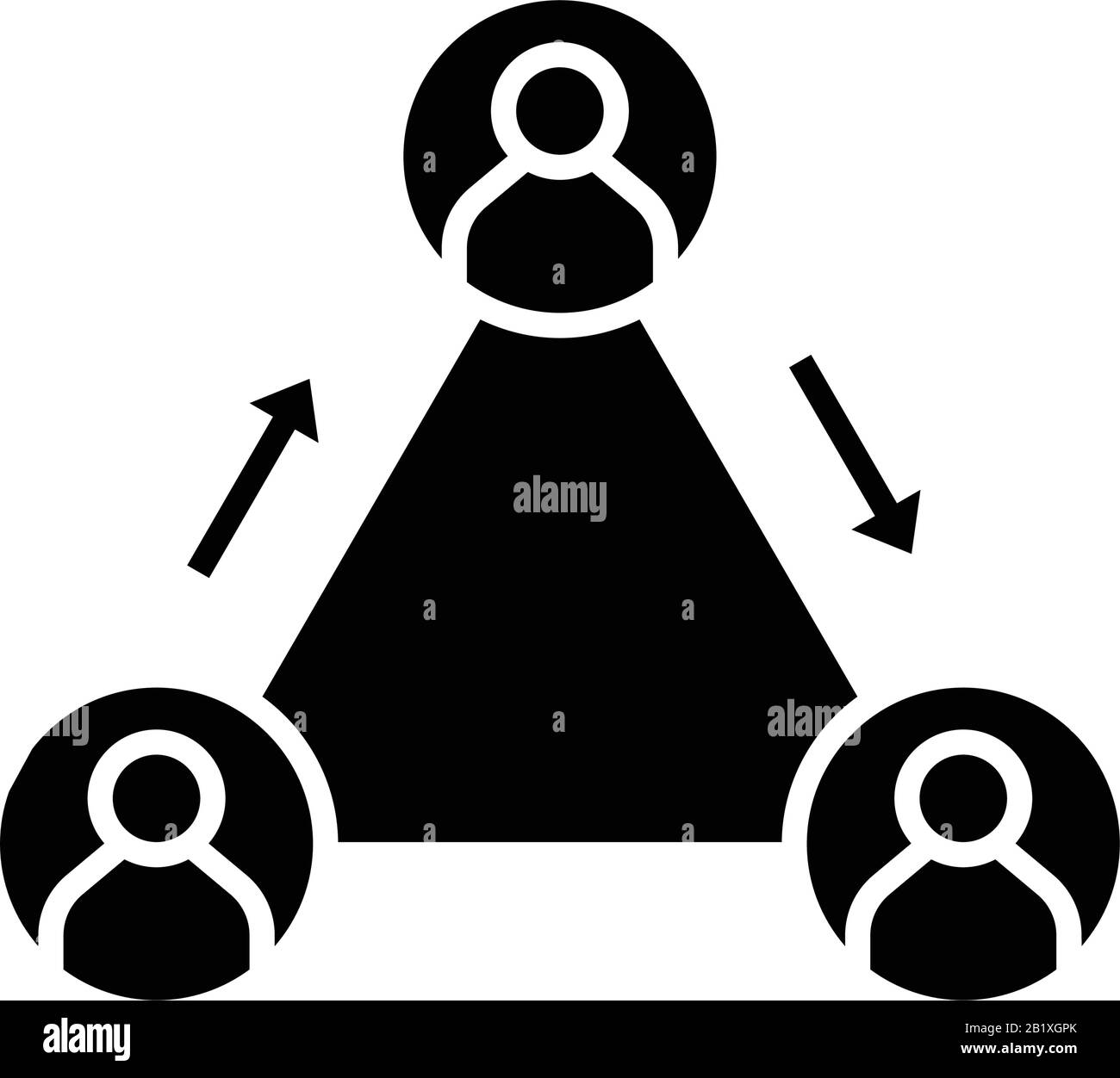 Communications black icon, concept illustration, vector flat symbol ...