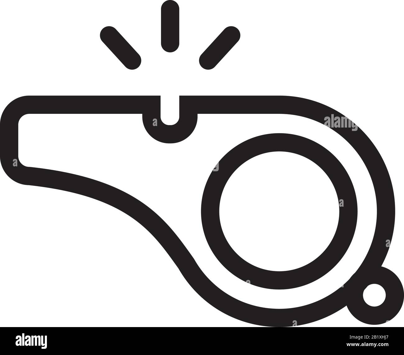 Whistle Color Sheet Whistle Icon Template Black Color Editable.