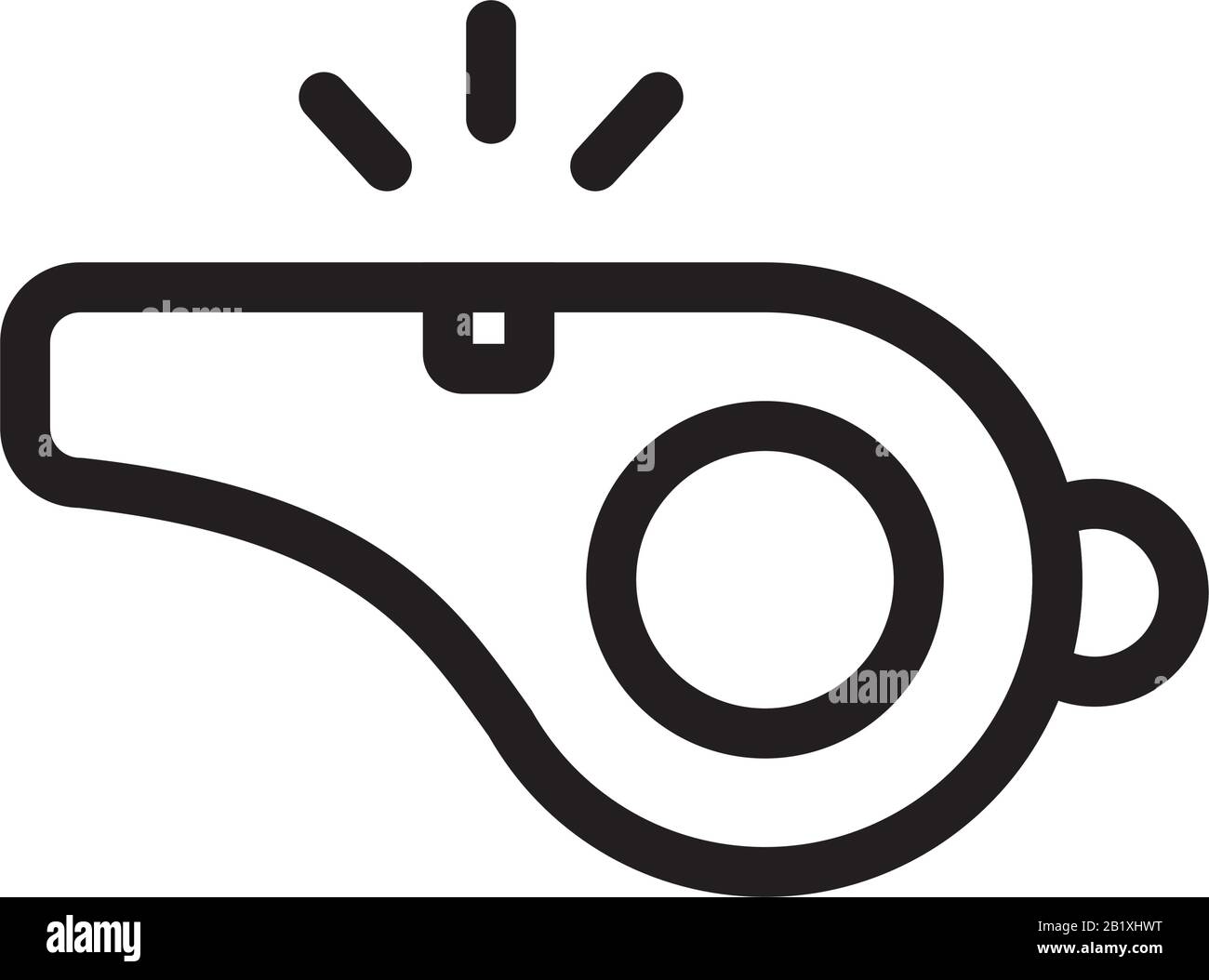 Whistle icon template black color editable. Whistle icon symbol Flat ...