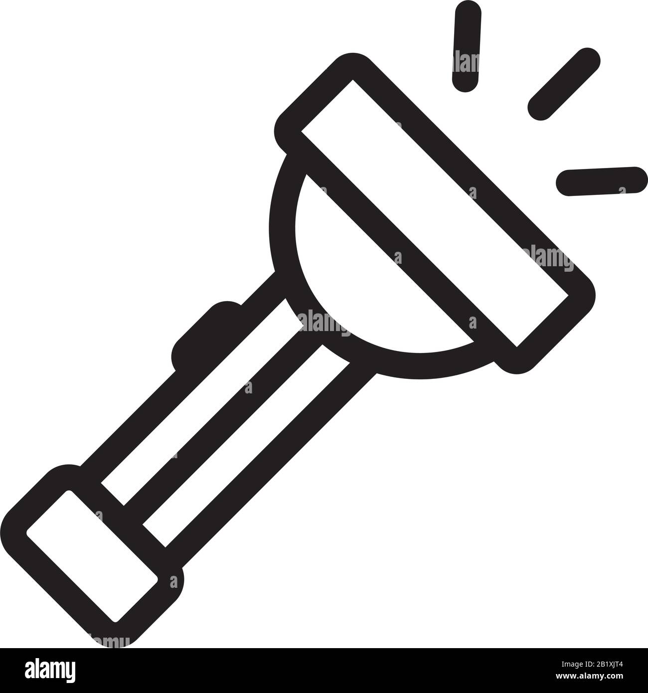 Flash light icon template black color editable. Flash light icon symbol ...