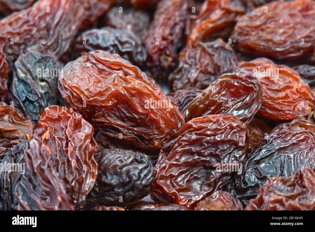 Raisins texture background. Used in cooking, baking and brewing, may be ...
