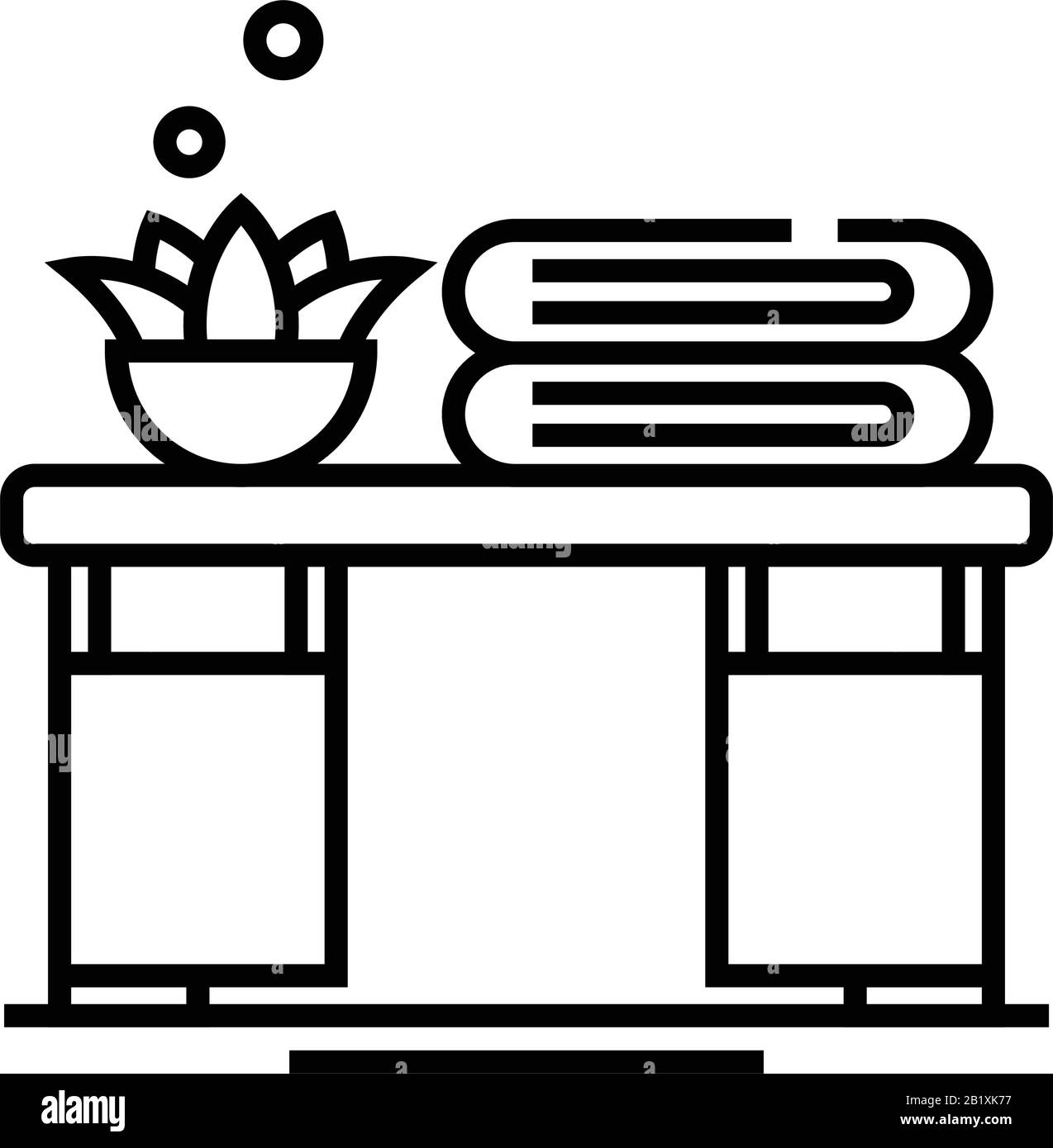 Living room line icon, concept sign, outline vector illustration ...