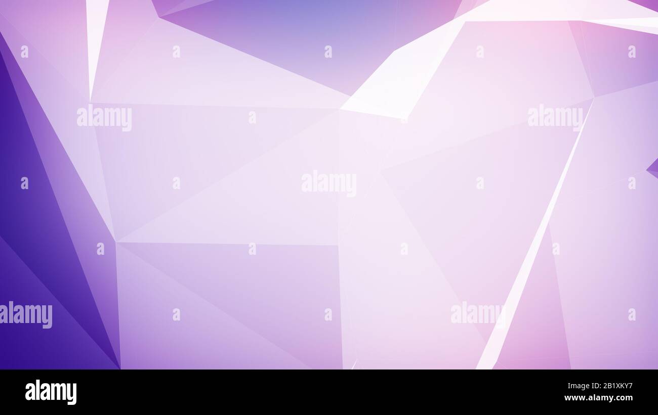 3d illustration of Background with triangles connected in violet colors ...