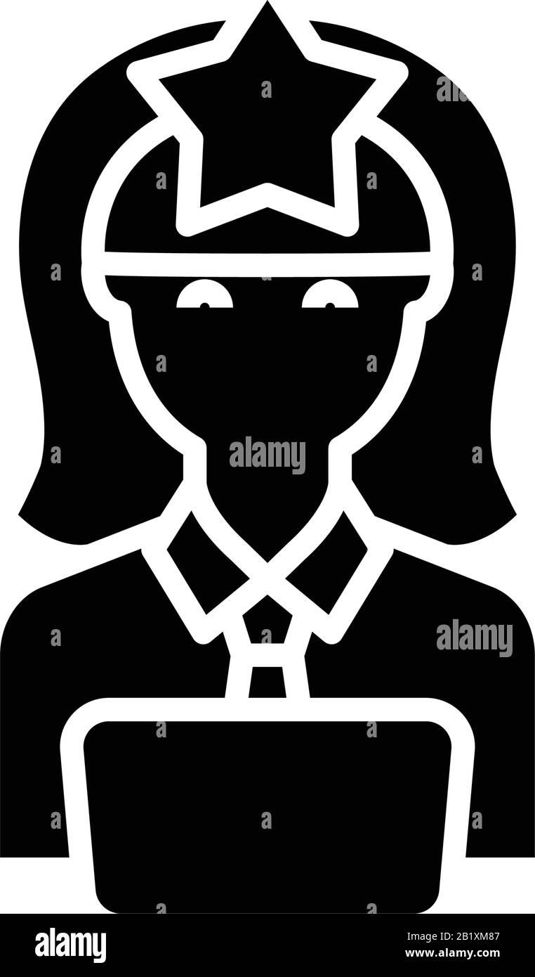 Creative master black icon, concept illustration, vector flat symbol ...