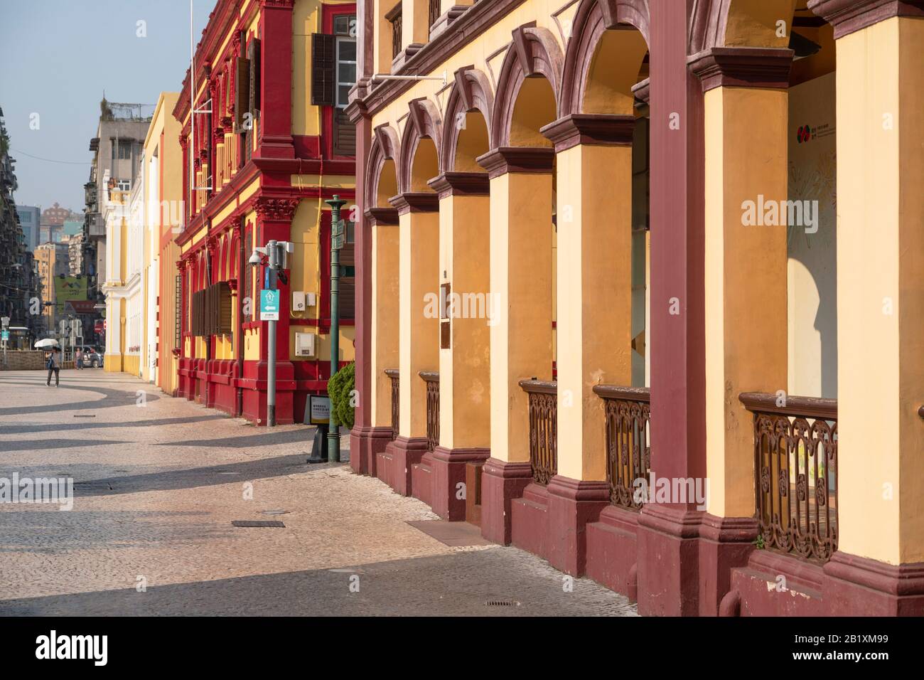 Colonial buildings in Tap Seac Square, Macau, China Stock Photo - Alamy