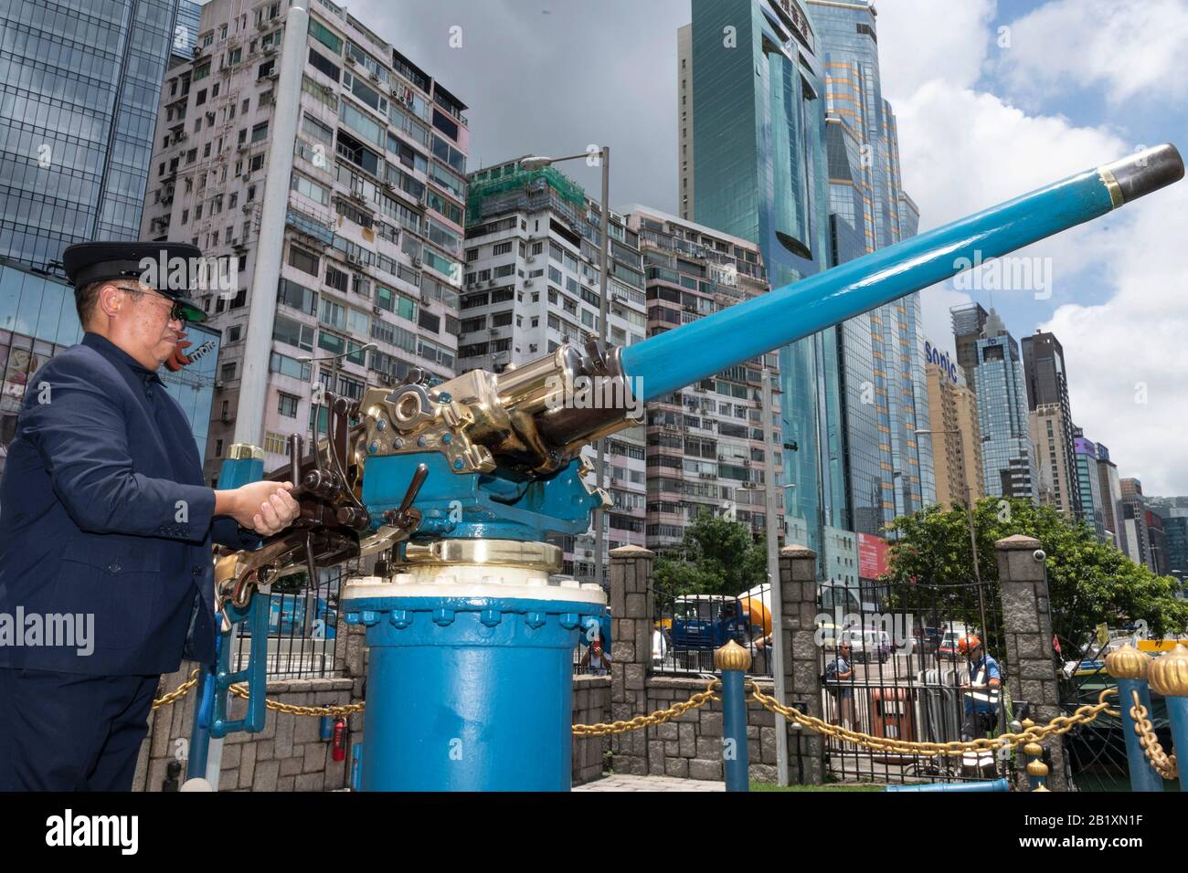 HONG KONG,HONG KONG SAR,CHINA: June 21st 2019.Jardine Noonday Gun ...