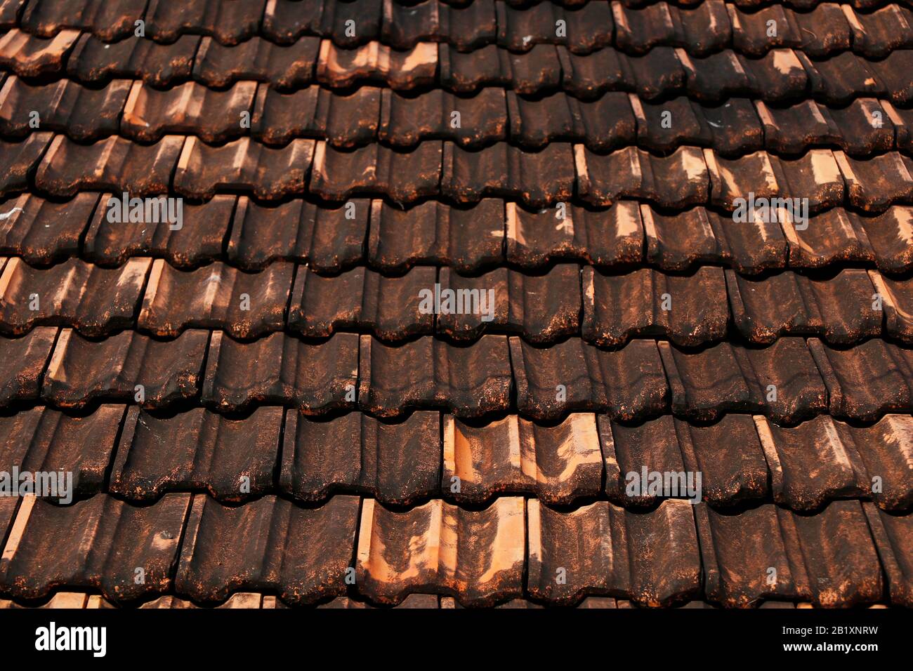 Old house tile roof pattern, beautifull background texture Stock Photo ...