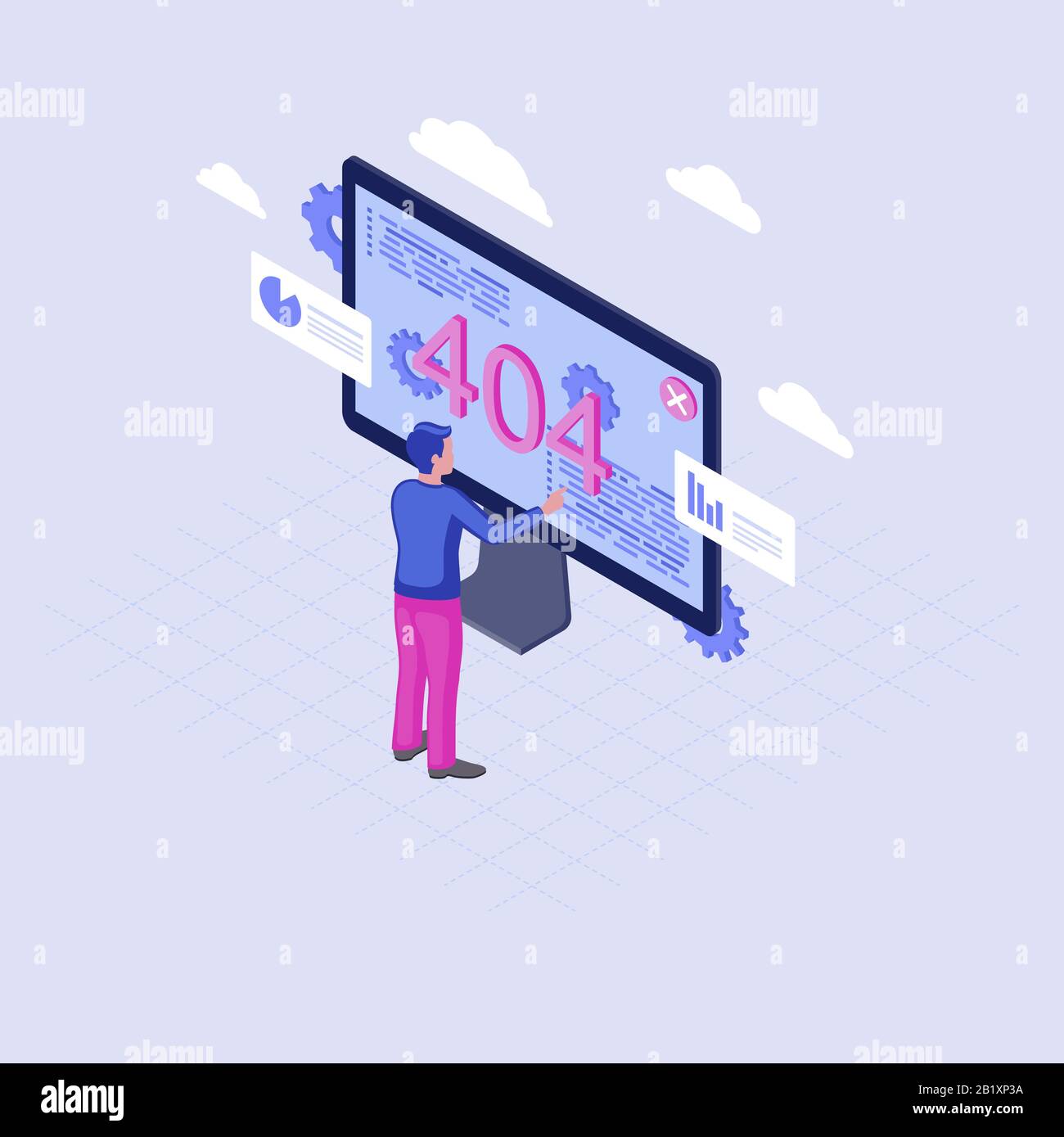 Male programmer laptop on Stock Vector Images - Alamy