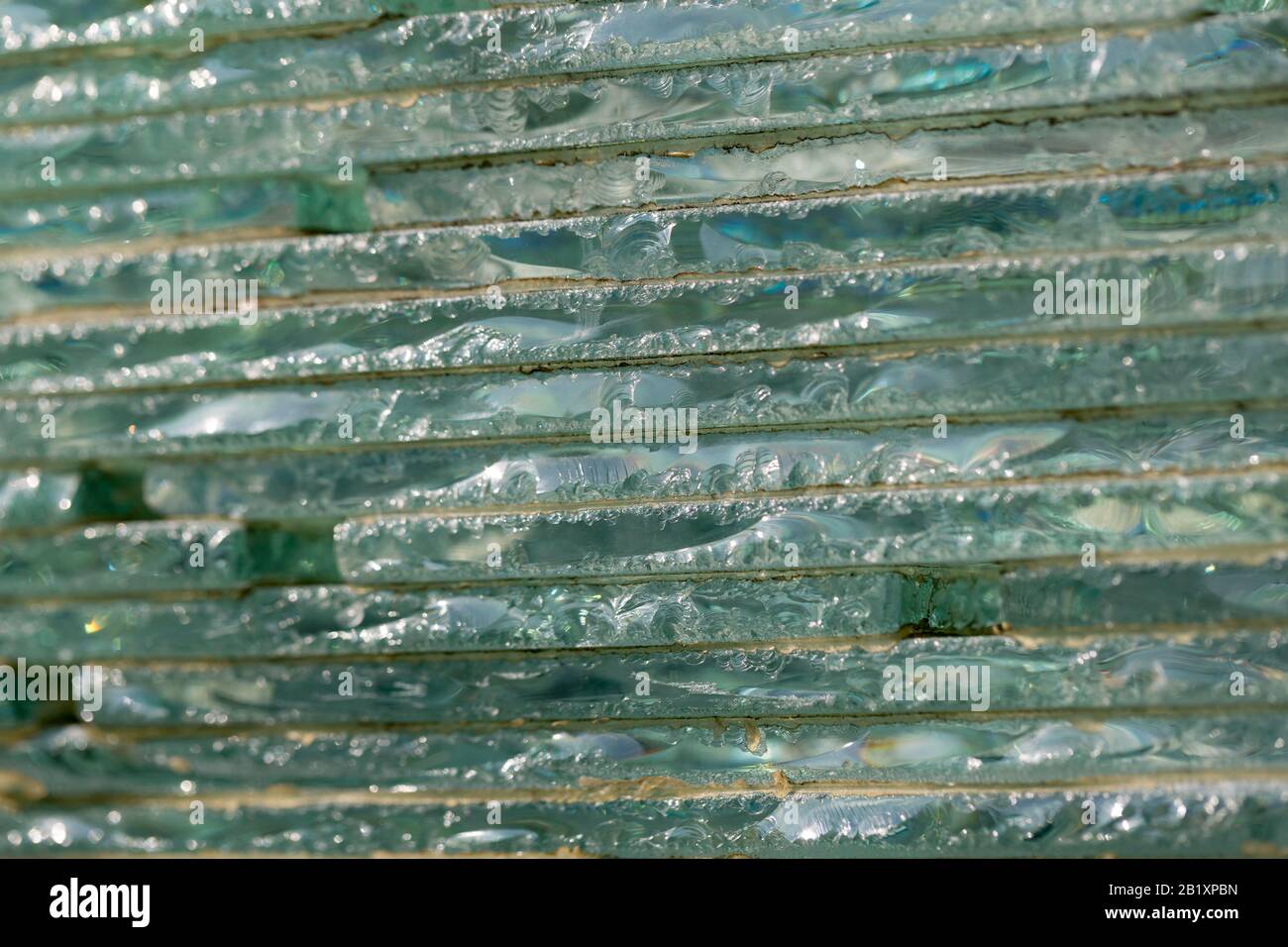 Several sheets of glass are stacked hi-res stock photography and images ...